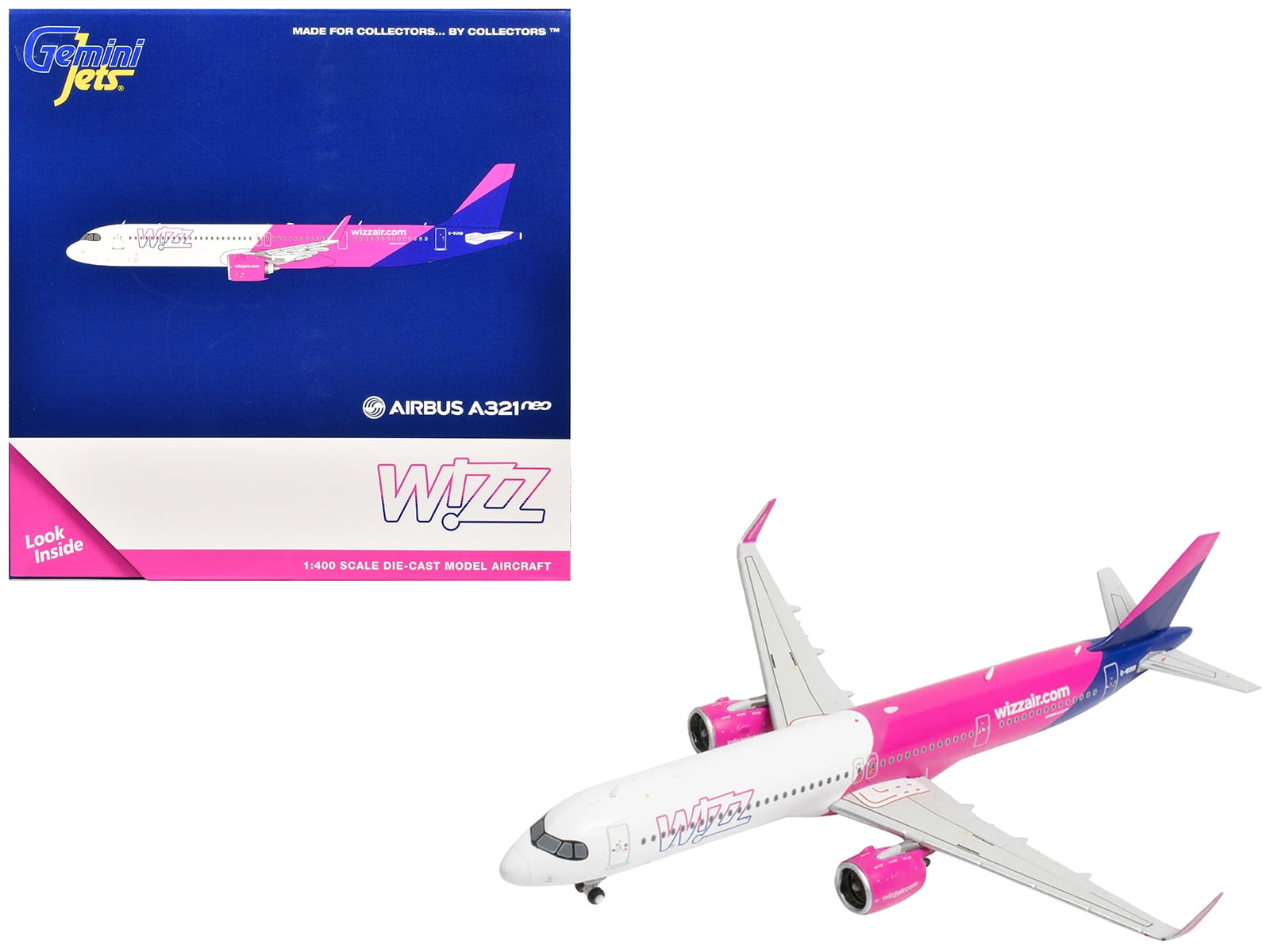 Airbus A321neo Commercial Aircraft "Wizz Air UK" (G-WUNB) White and ...