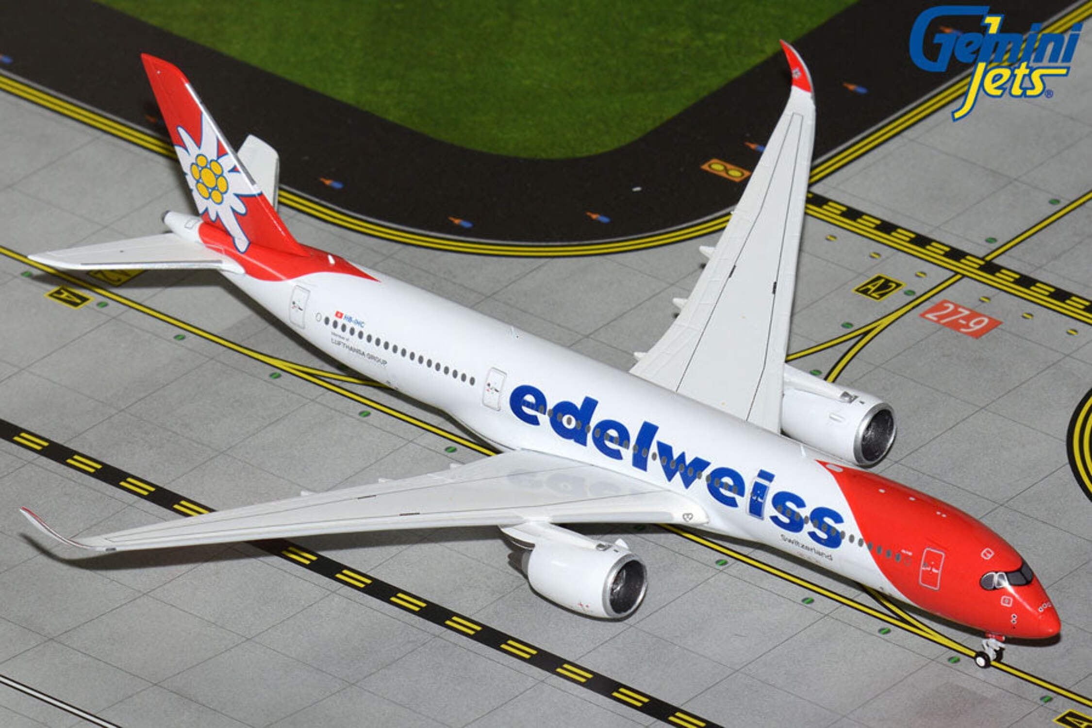 Airbus A350-900 Commercial Aircraft "Edelweiss Air" (HB-IHC) White with ...