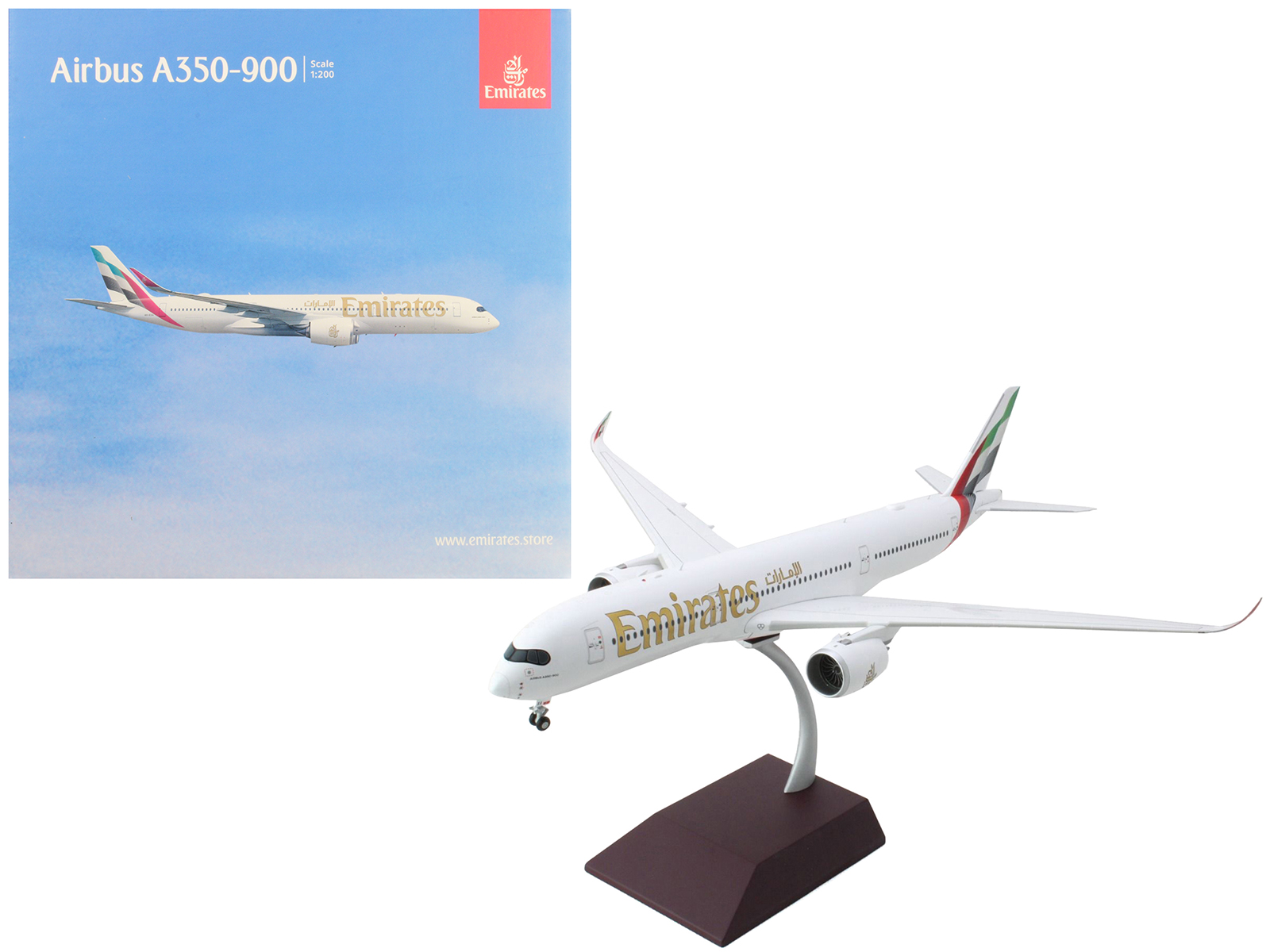 Airbus A350-900 Commercial Aircraft "Emirates Airlines" White with ...