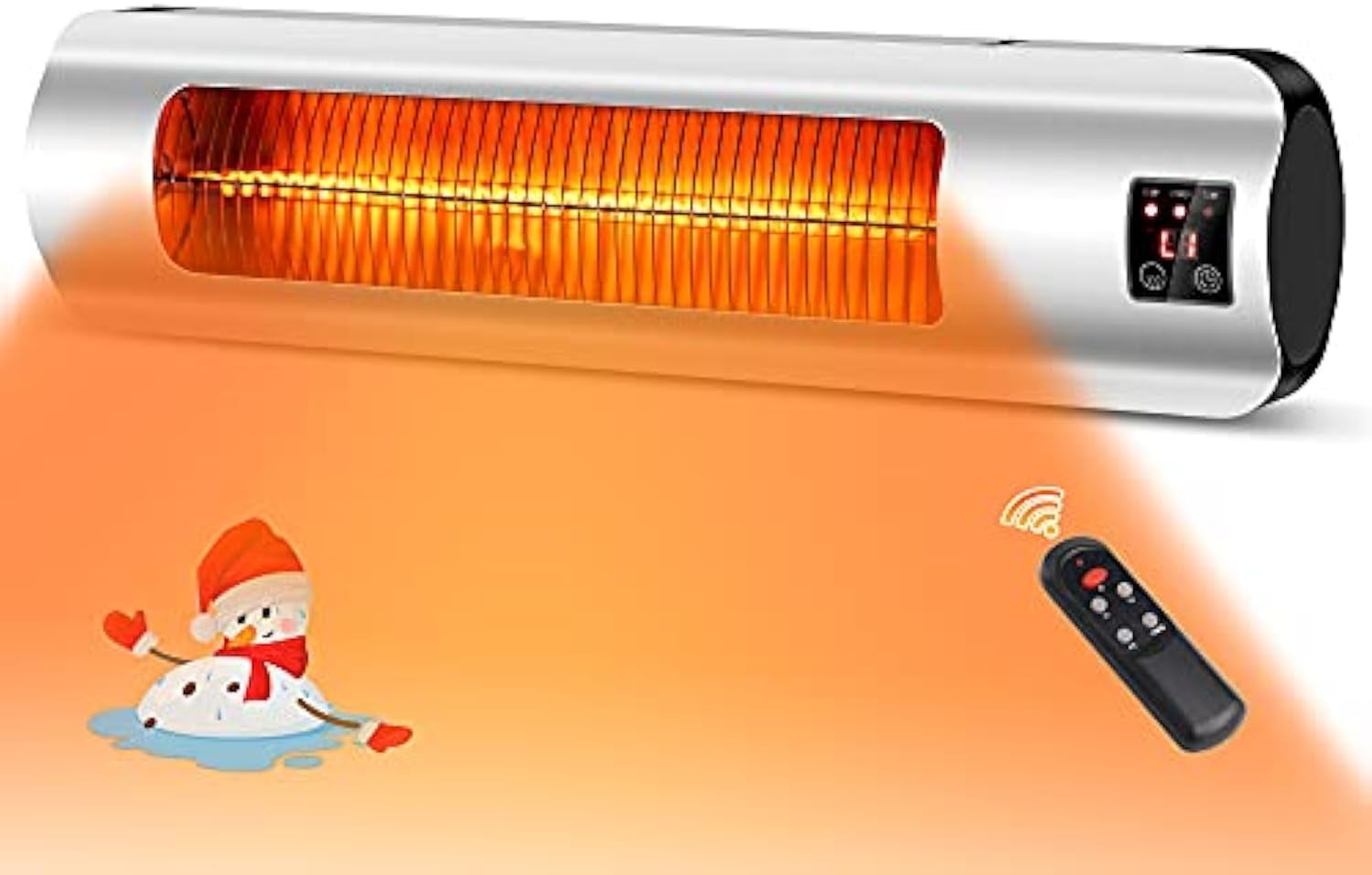 Ecotronic Wall Mounted 1500W Electric Patio Heater, Infrared,Super ...