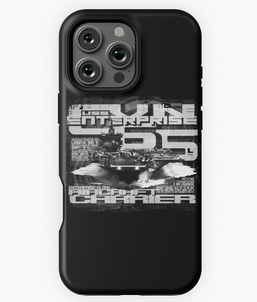 Aircraft Carrier Enterprise Navy Ship Phone Case for iPhone 16 15 14 13 ...