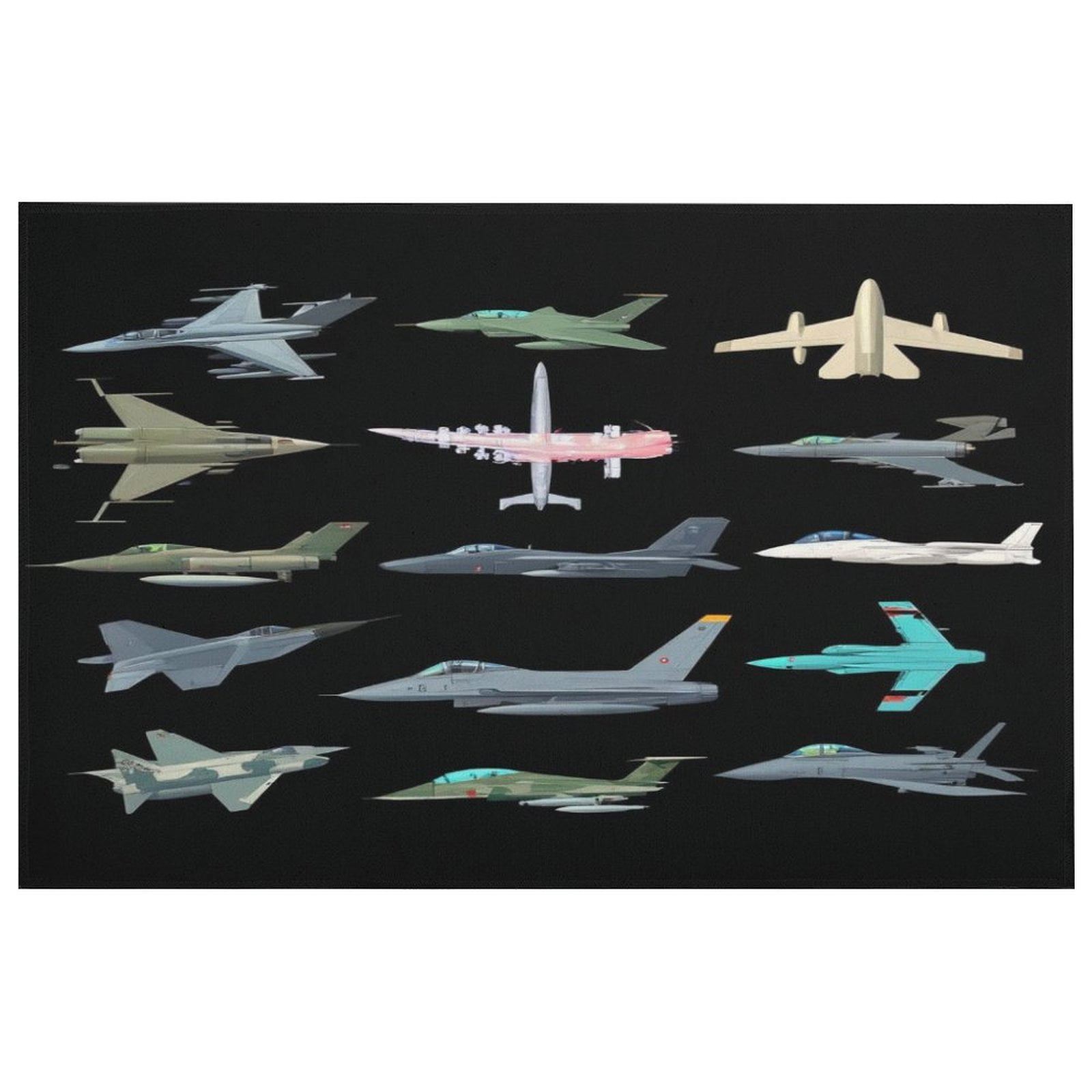 Aircraft Collection Prints Adult Home Decor Bedroom Living Room Crystal ...