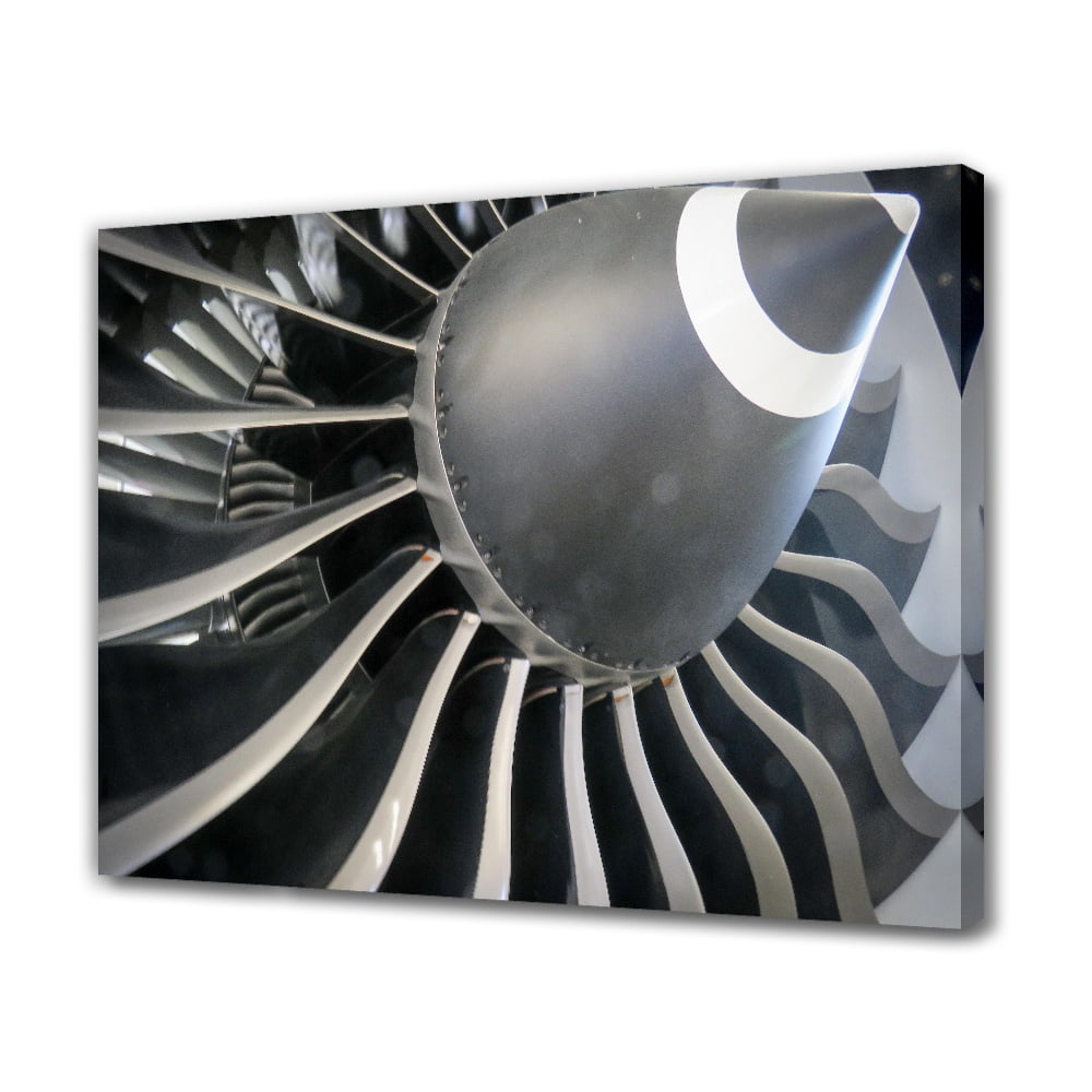 Aircraft Engine Turbine Blades Canvas Poster Bedroom Decor Sports ...