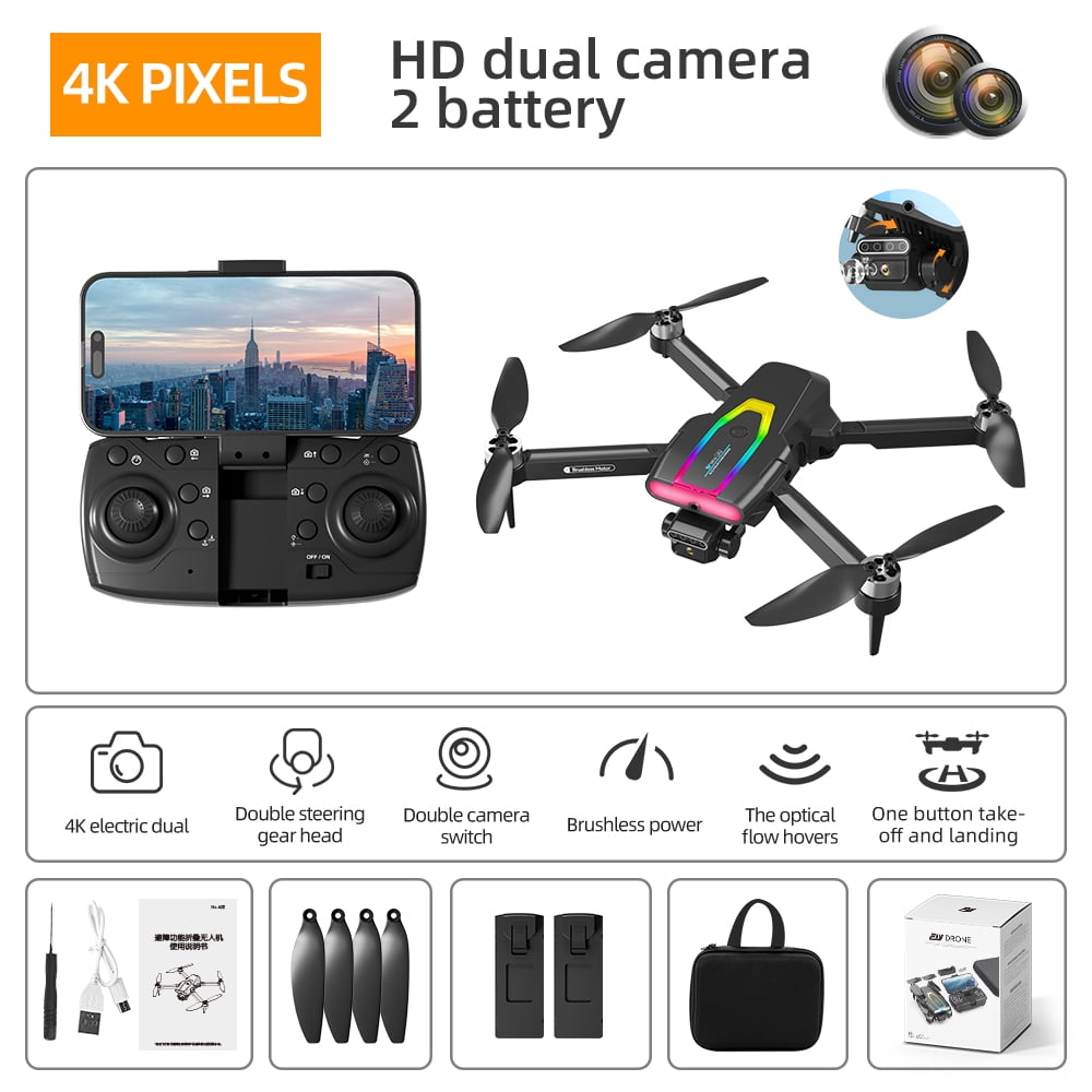 Aircraft F199 Two-Axis Servo Aerial Photography Quadcopter with LED ...