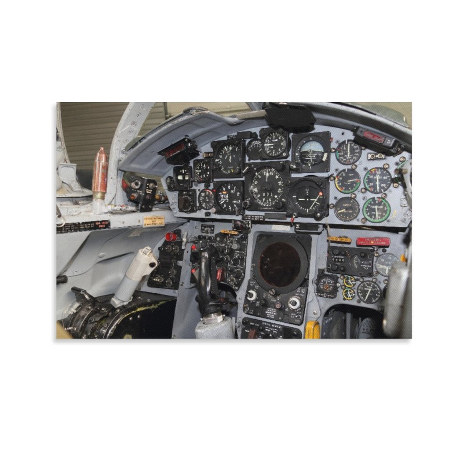Aircraft Fighter Cockpit Instrument Poster Decorative Painting Canvas ...