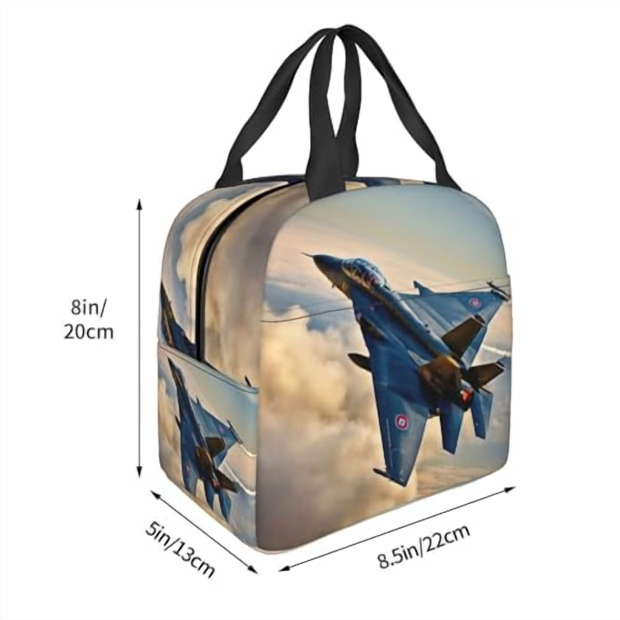 Aircraft Fighter Jets Print Lunch Bag Portable Lunch Bag Lunch Box ...