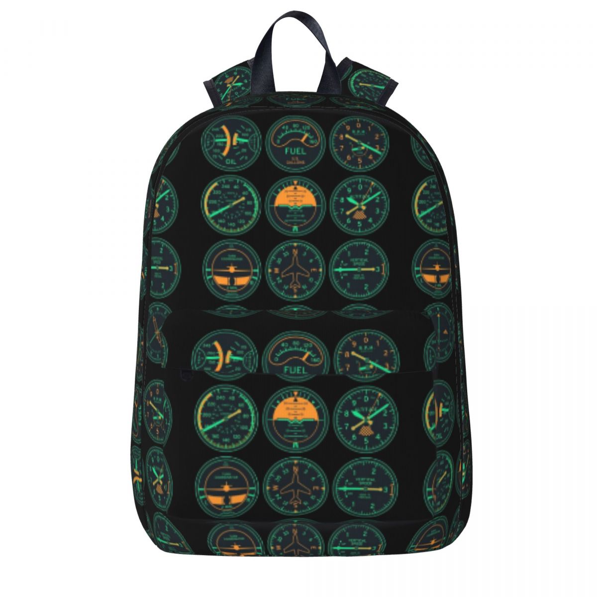 Aircraft Flight Instruments - Portrait Night Backpacks Student Book bag ...