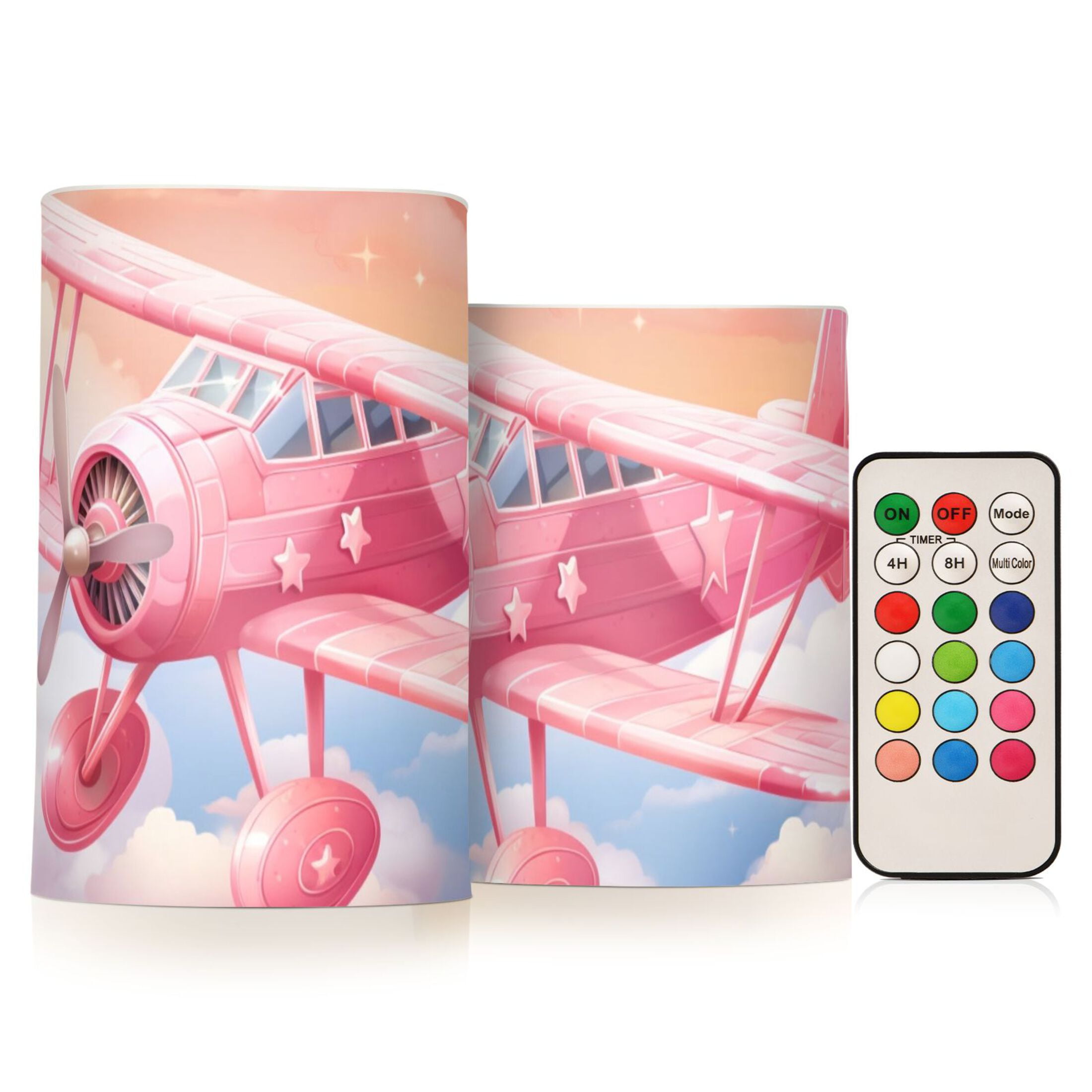 Aircraft Flying on Cloud Flameless Candles with Remote Timer LED ...