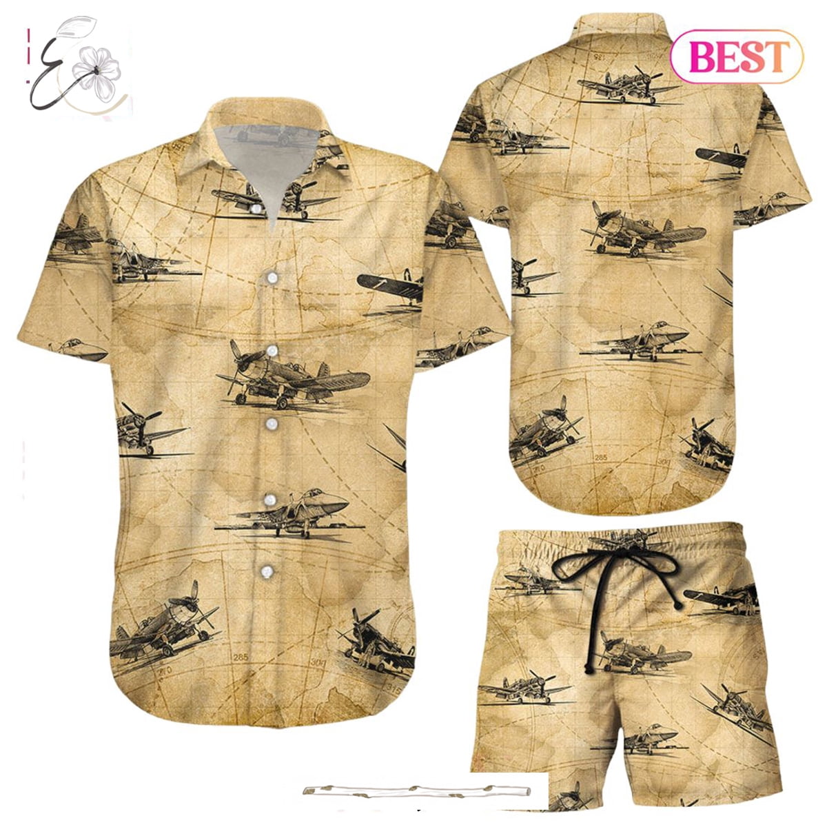 Aircraft Hawaiian Shirt Combat Aircrafts Map Hawaii Shirt Gifts For Men ...