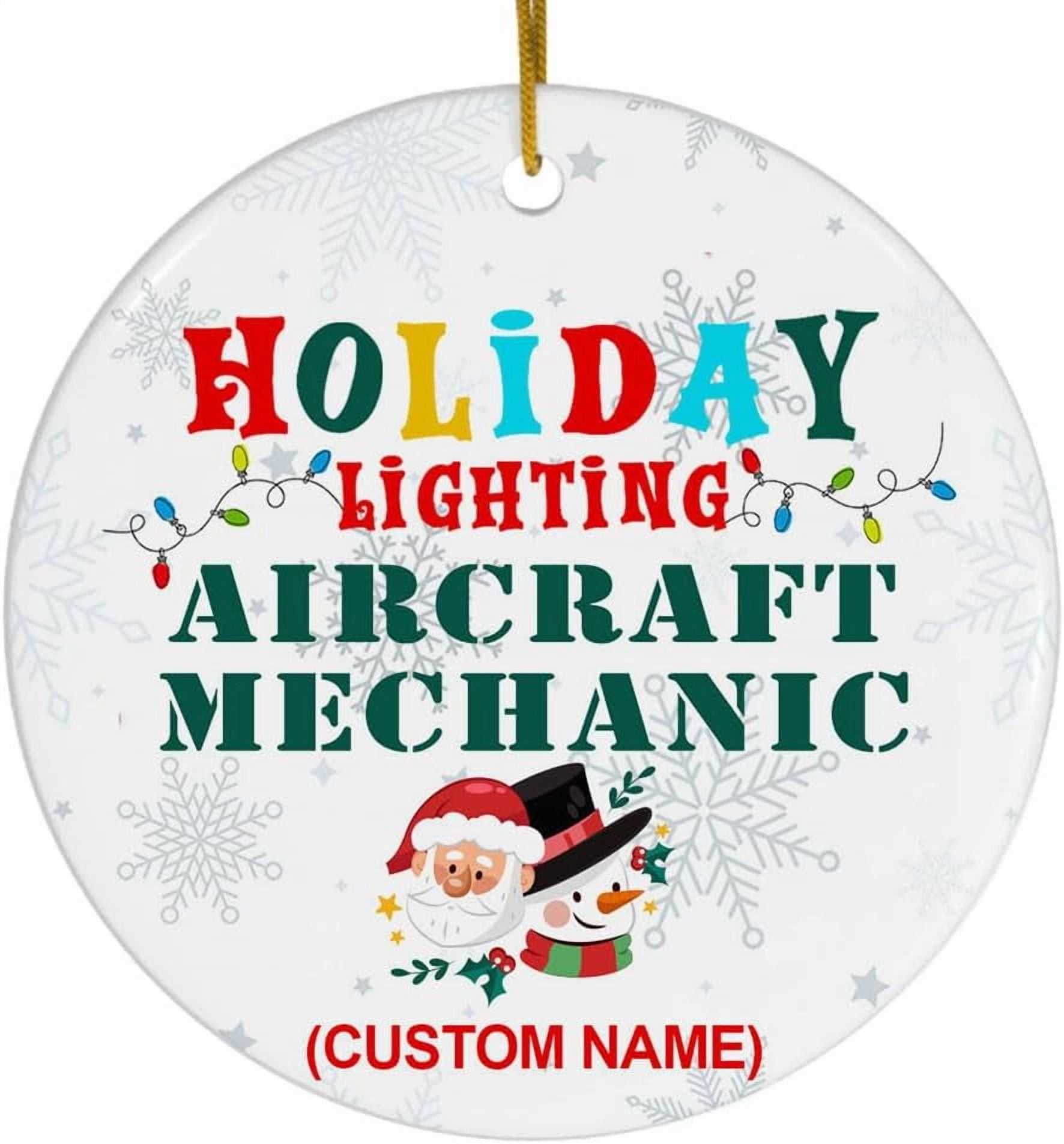 Aircraft Mechanic Christmas Ornaments 2025 for Women Friendship ...