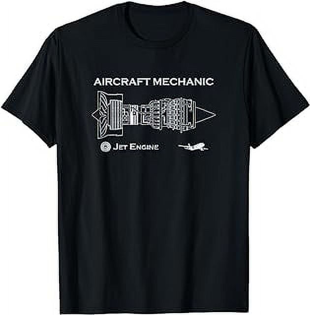 Aircraft Mechanic of Jet Engine Funny Aerospace Engineer Tee T-Shirt ...