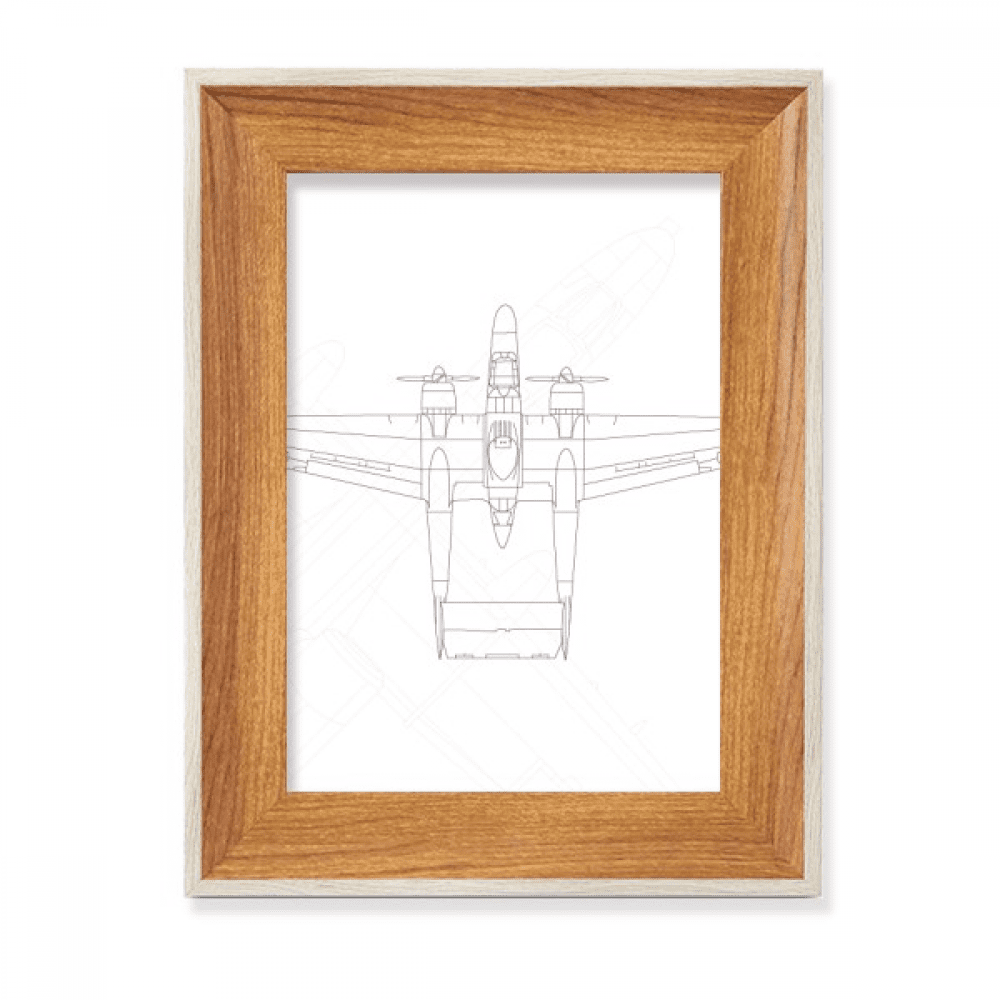 Aircraft Military Technology Desktop Wooden Photo Frame Display Picture ...