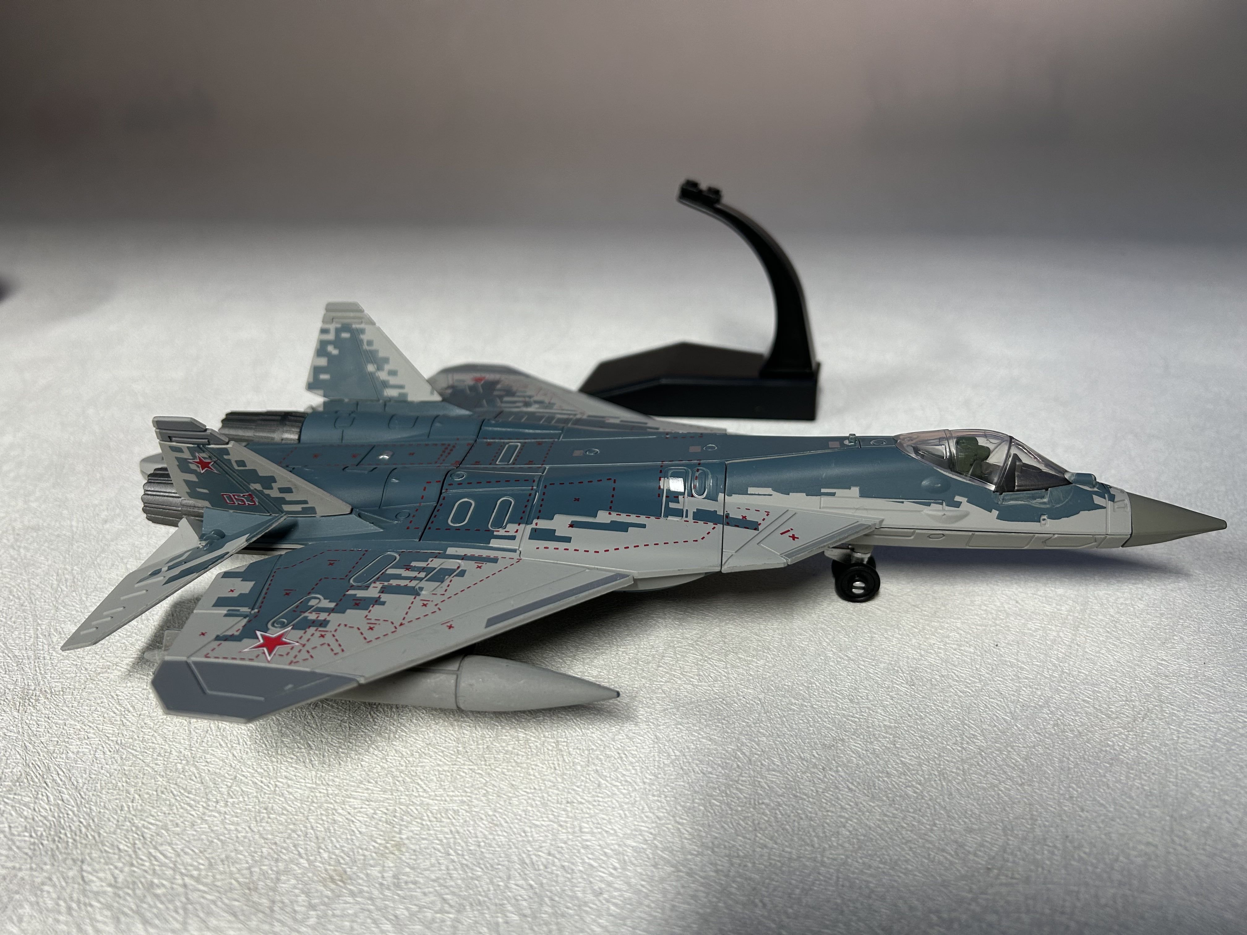 Aircraft Model Toy 1/72 Scale Russian SU57 Sukhoi SU-57 Fighter Jet ...