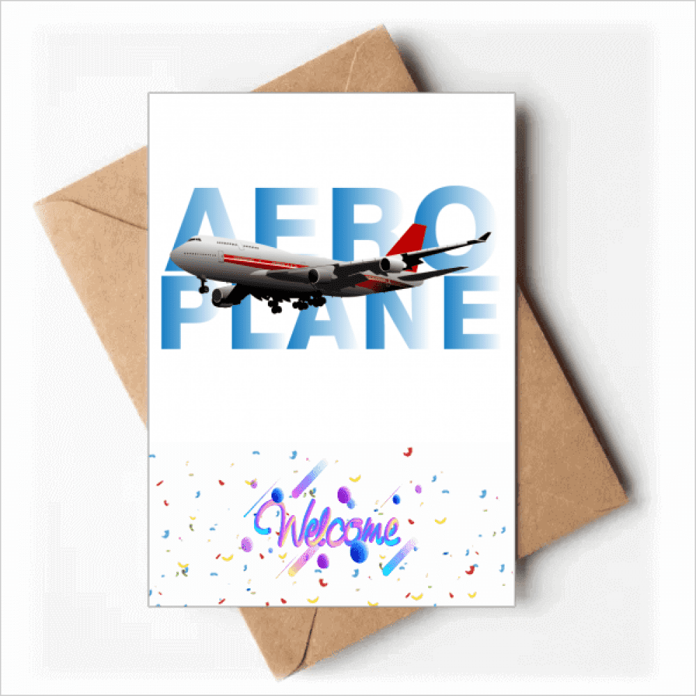 Aircraft Operating Transportation Welcome Back Greeting Cards Envelopes ...