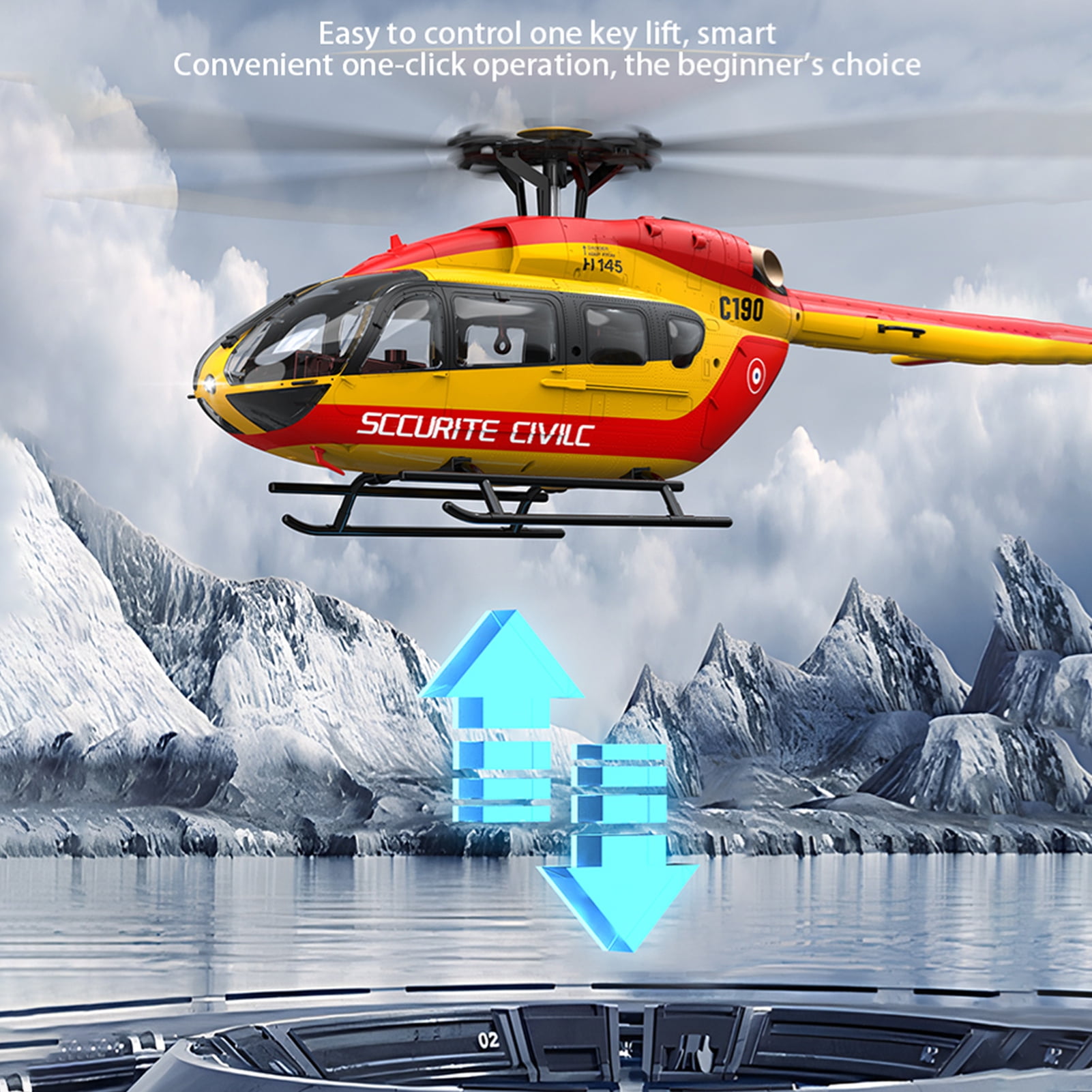 Aircraft Remote Control Helicopter With Dual Brushless Motor 2.4GHz 4CH ...