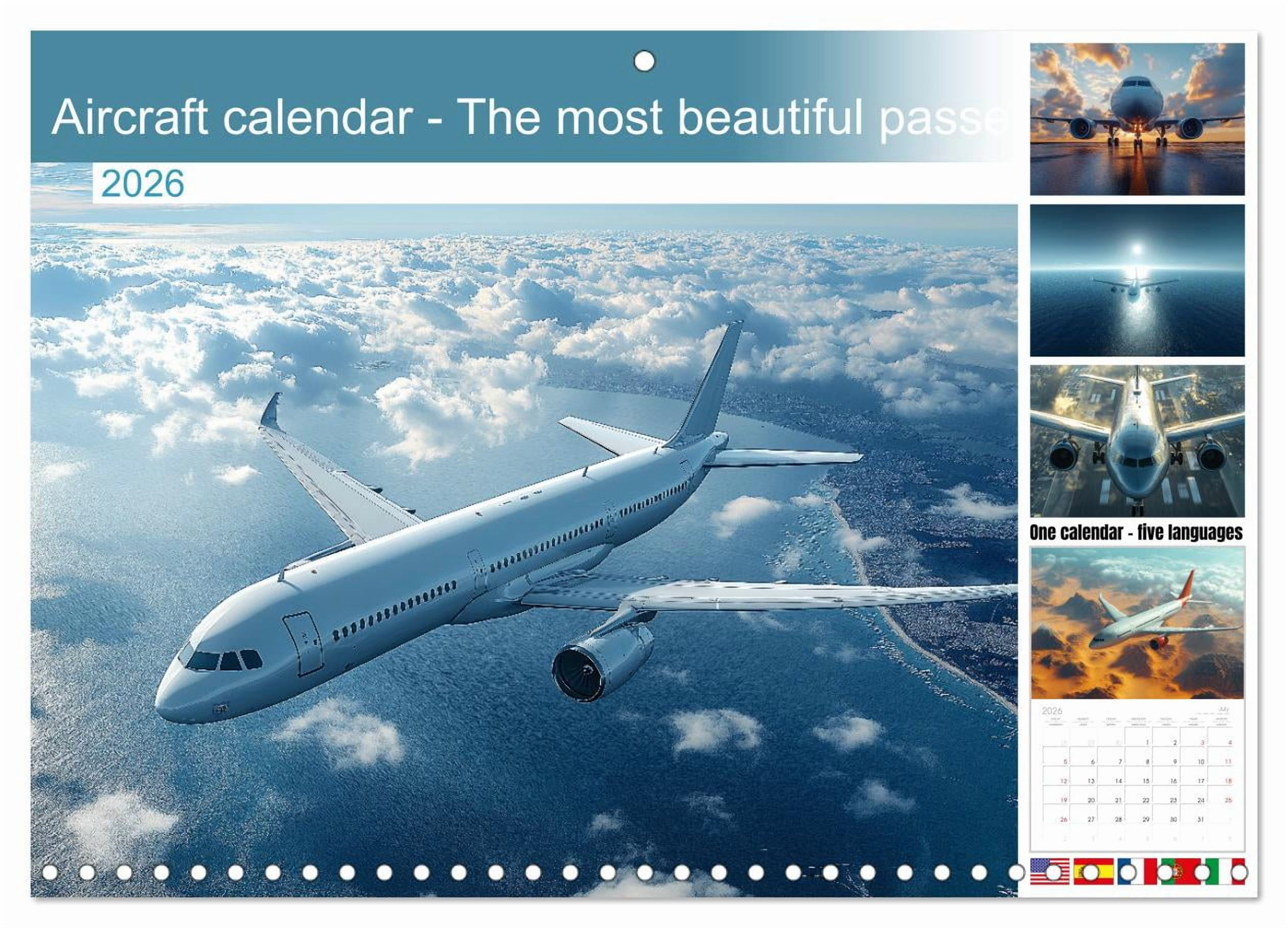 Aircraft calendar - The most beautiful passenger planes (Monthly Wall ...