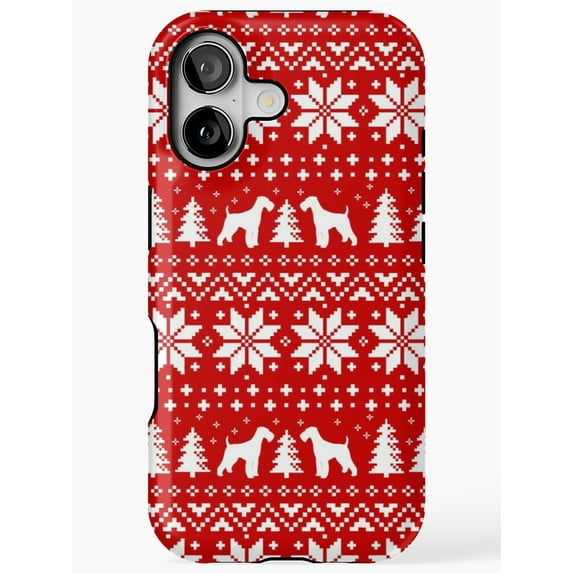 Airedale Terrier Holiday Dog Pattern Protective and Compatible iPhone ...