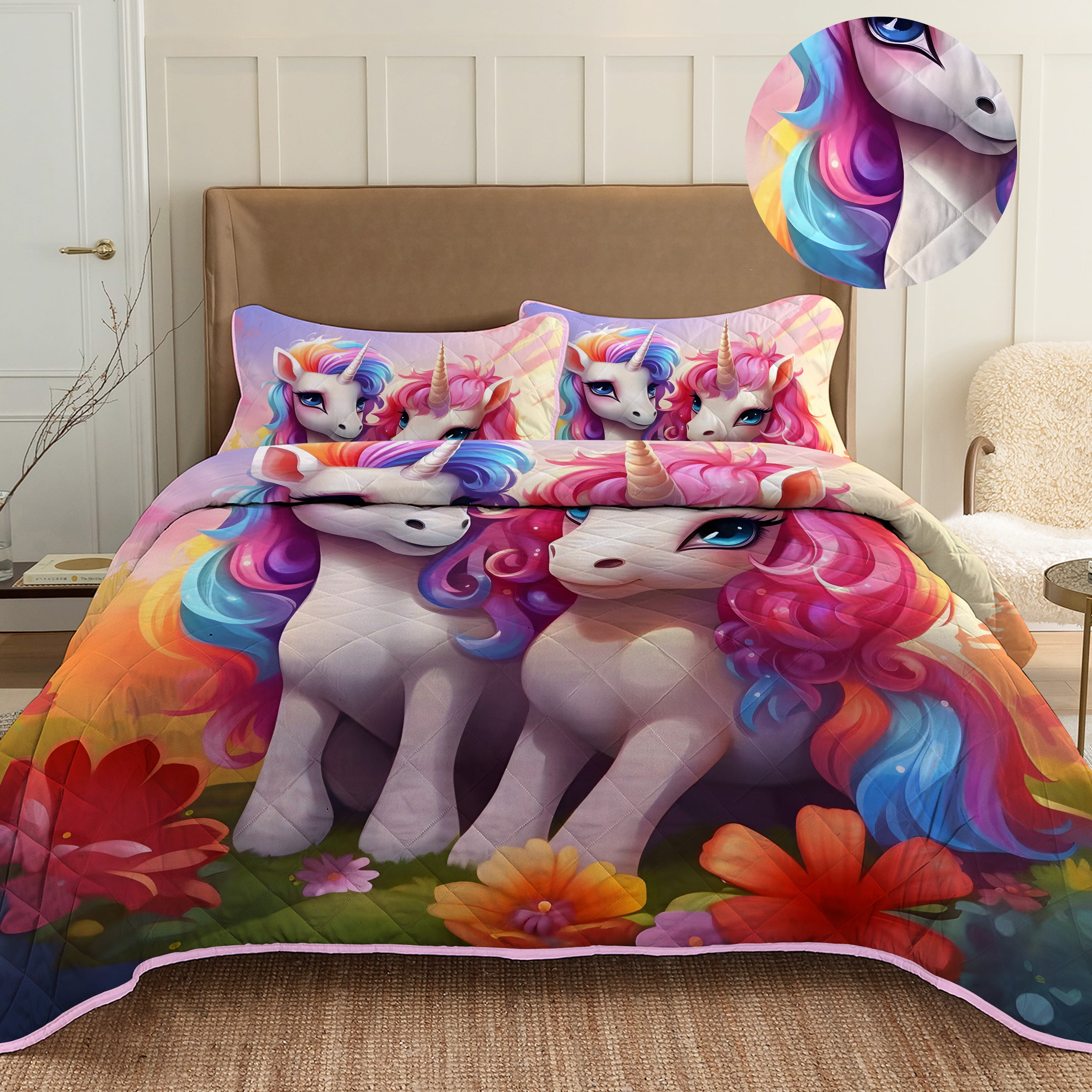 Airensky Comforter Set(1 Comforter + 2 Pillowcase), My Little Pony ...