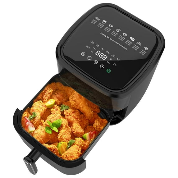 Airfire Air fryer 6 Qt, Square Airfryer Oven 8 in 1 with Visible Window ...