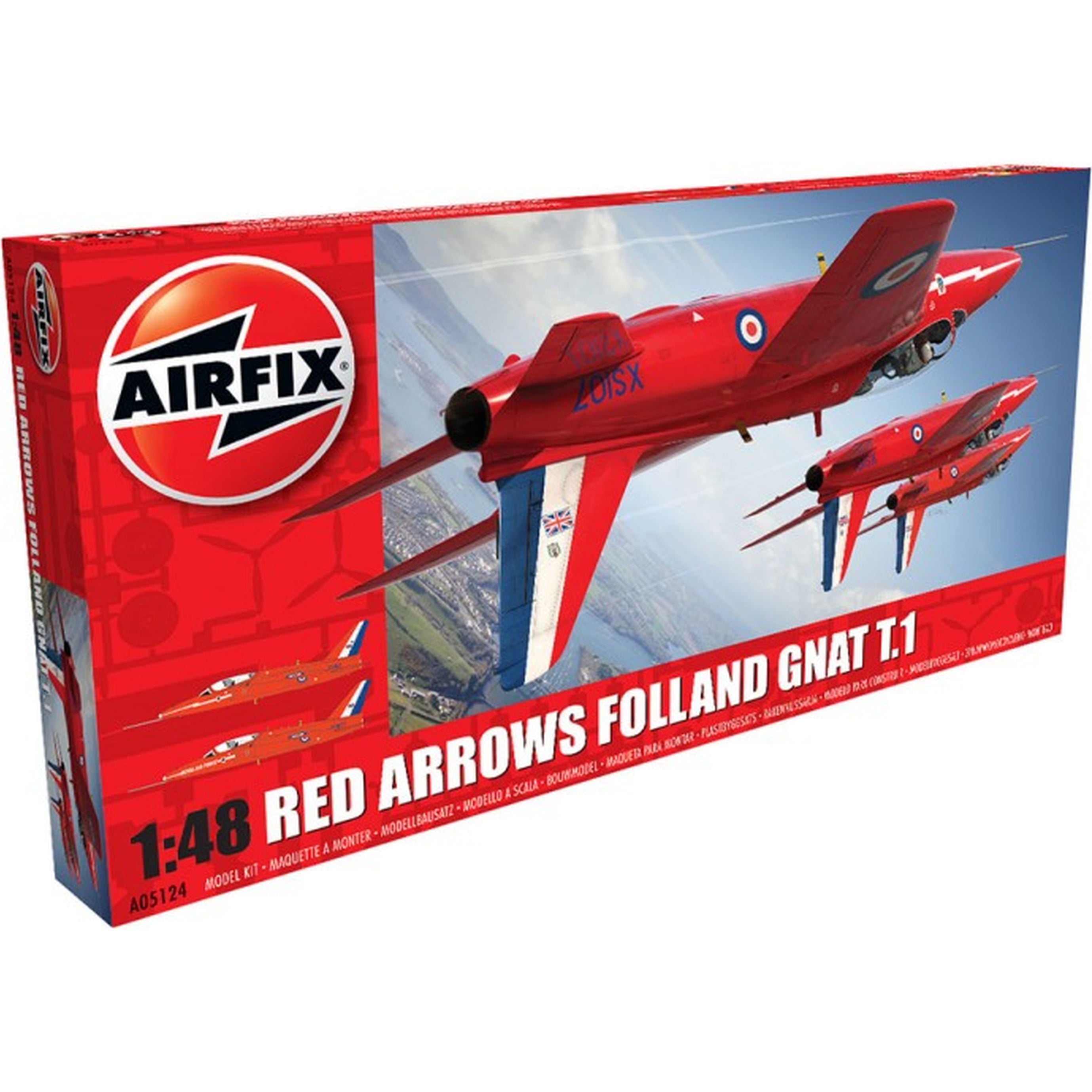 Free Shipping! Airfix 1:48 Scale Red Arrows Plastic Aerobatic Trainer ...