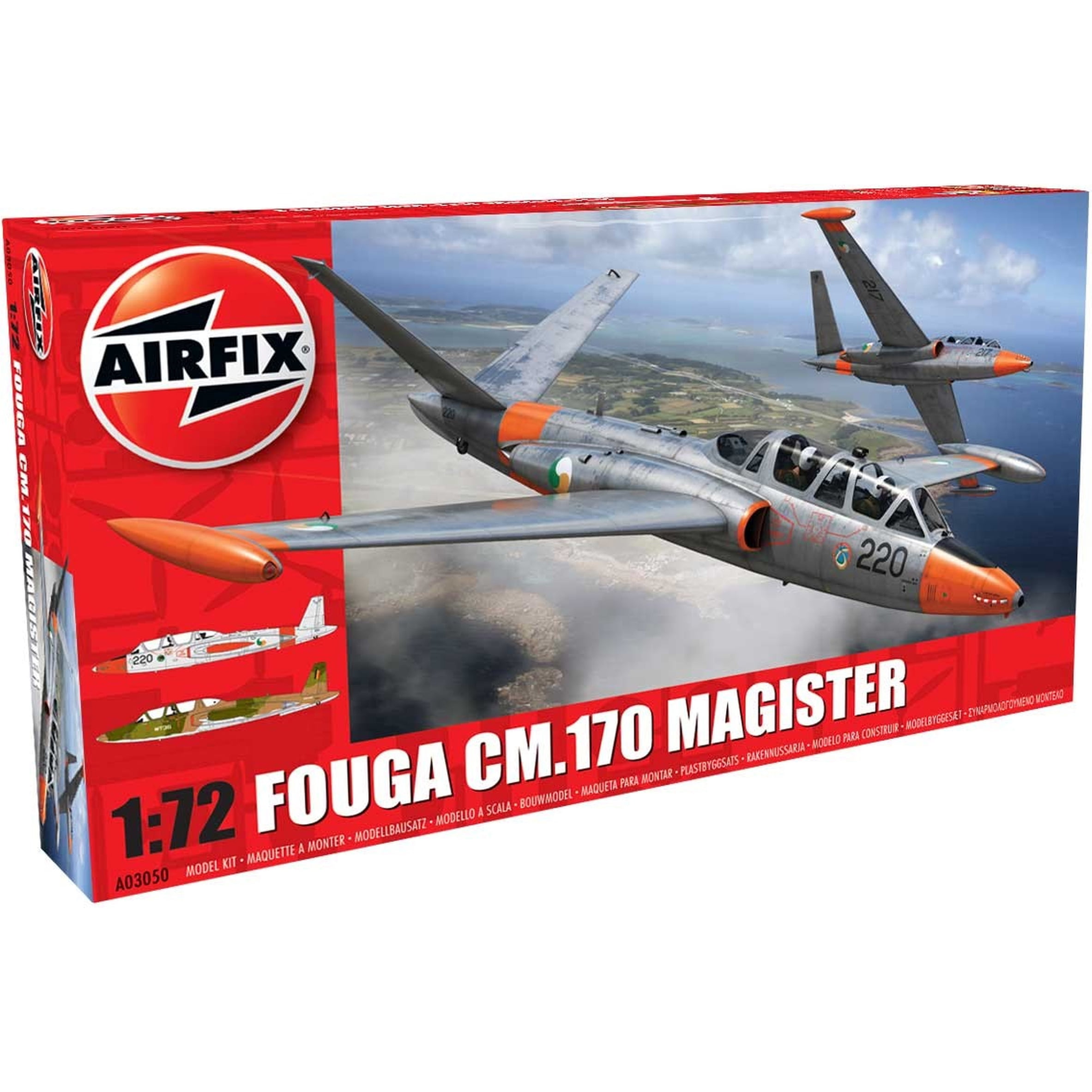 Airfix 1:72 Scale Fouga Magister Model Kit - Walmart.com