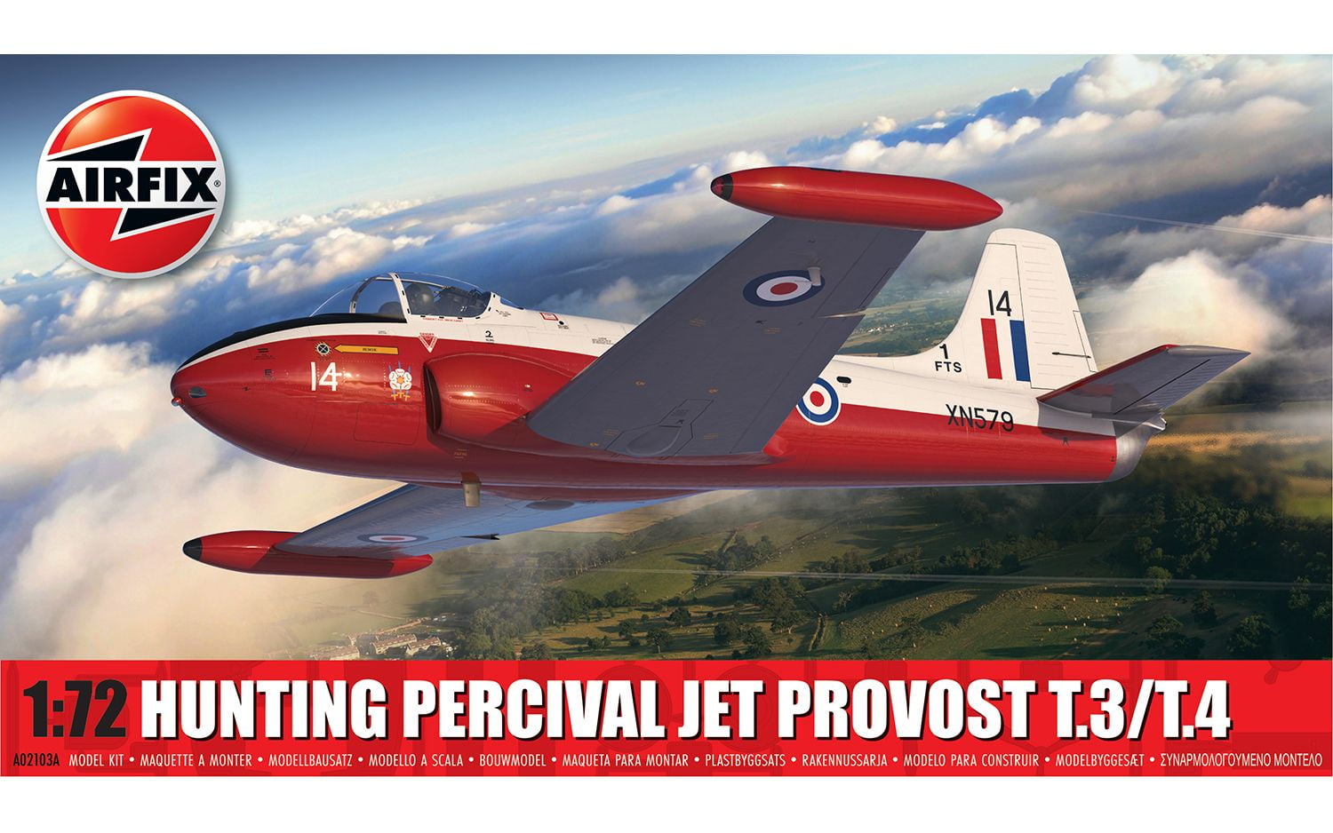 Airfix A02103A Hunting Percival Jet Provost T 3 T4 1/72 Scale Plastic ...