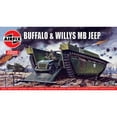Airfix A02302V Buffalo & Willys MB Jeep 1:76 Scale Plastic Model ...