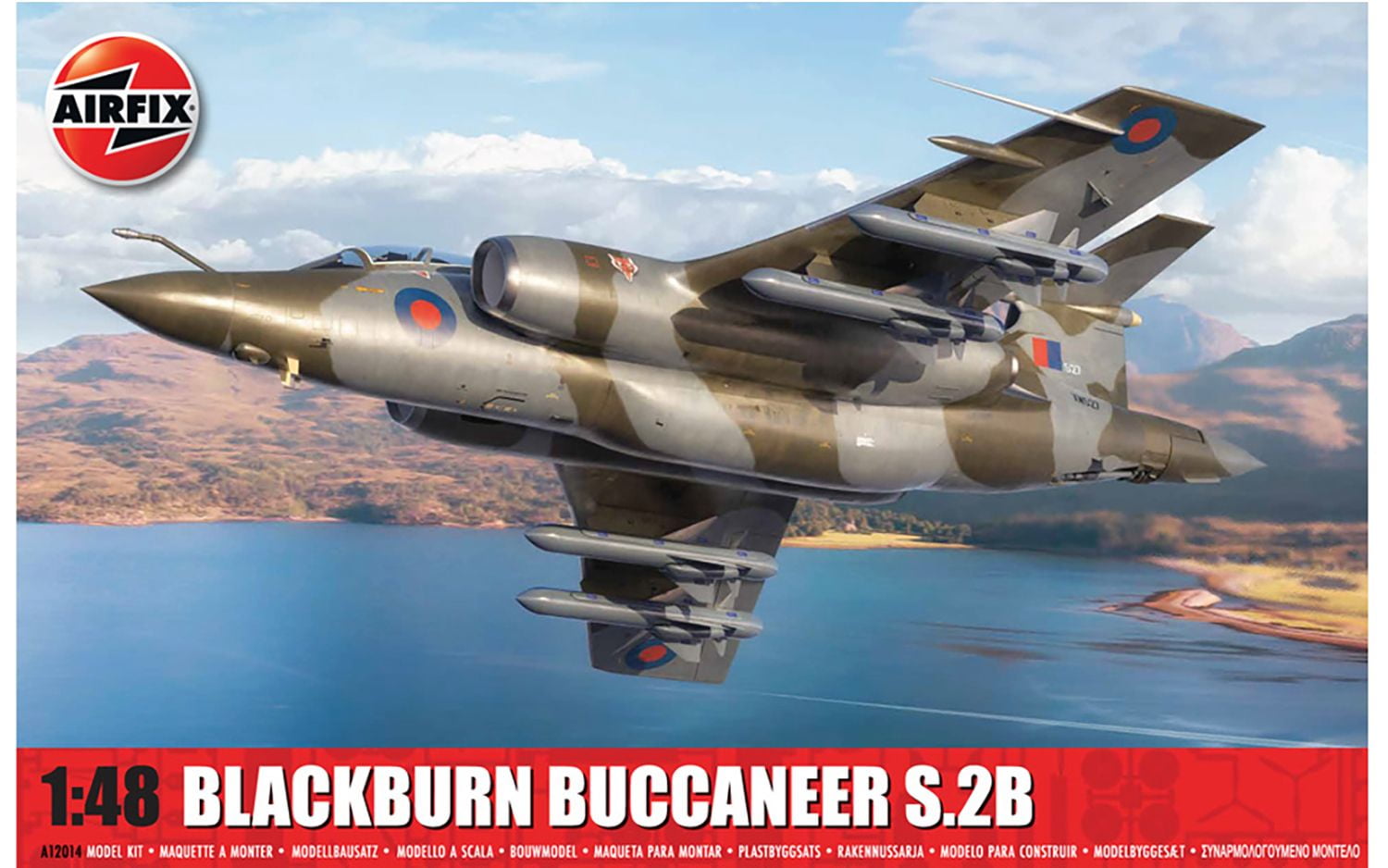 Level 4 Model Kit Blackburn Buccaneer S.2B Aircraft with 3 Scheme ...