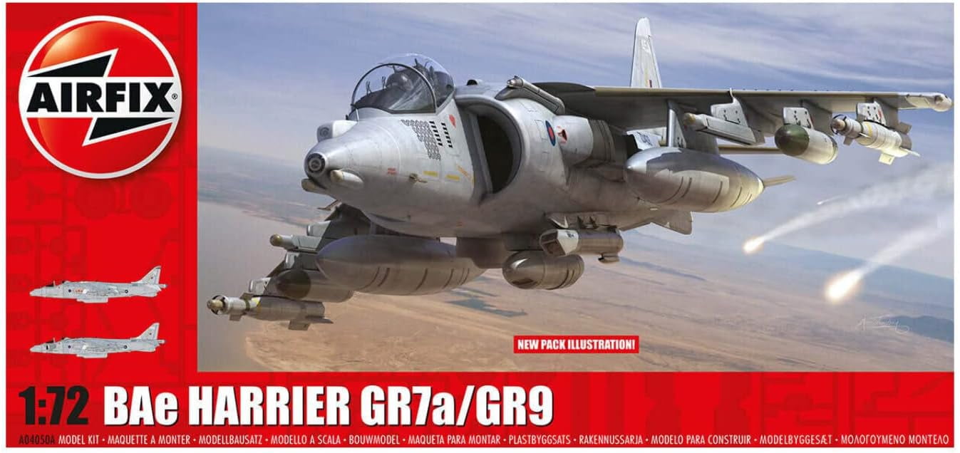 Airfix Model Airplane Kit Gift Set - A04050A BAe Harrier GR7A/GR9 ...