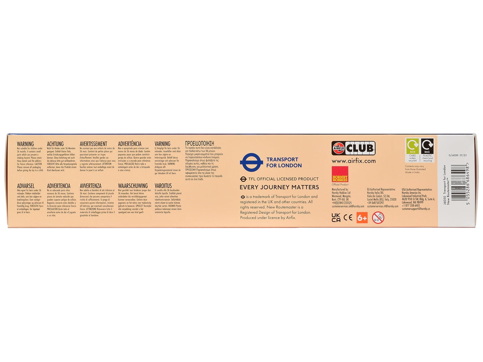 Airfix Quickbuild Routemaster Double-Decker Bus Model Kit – Snap ...