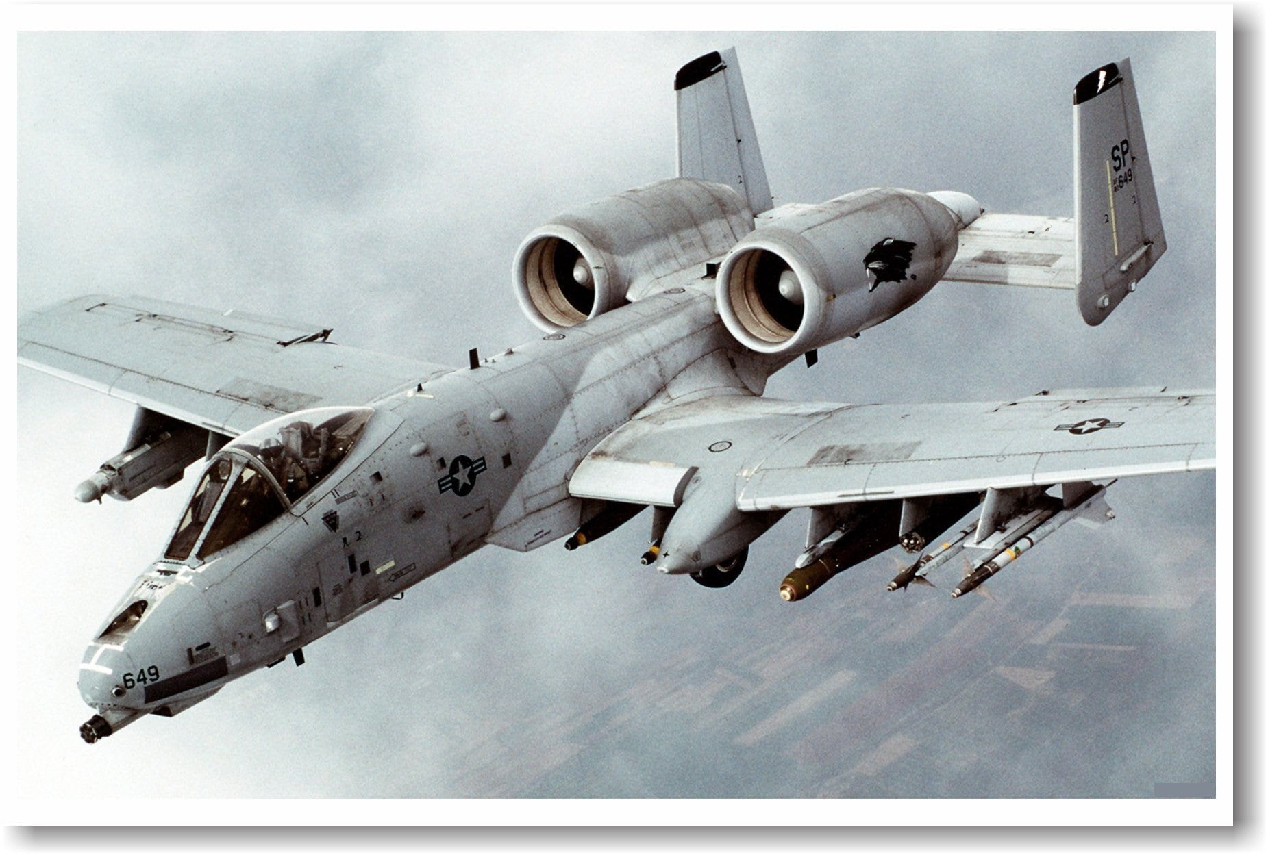 Airforce A-10 Warthog - NEW Military Us Air Force Poster - Walmart.com