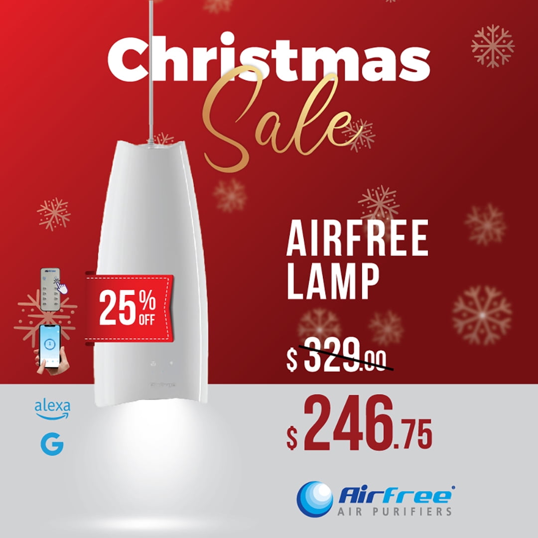 Airfree Lamp Filterless Silent Air Purifier | No Filter, Fan, or ...