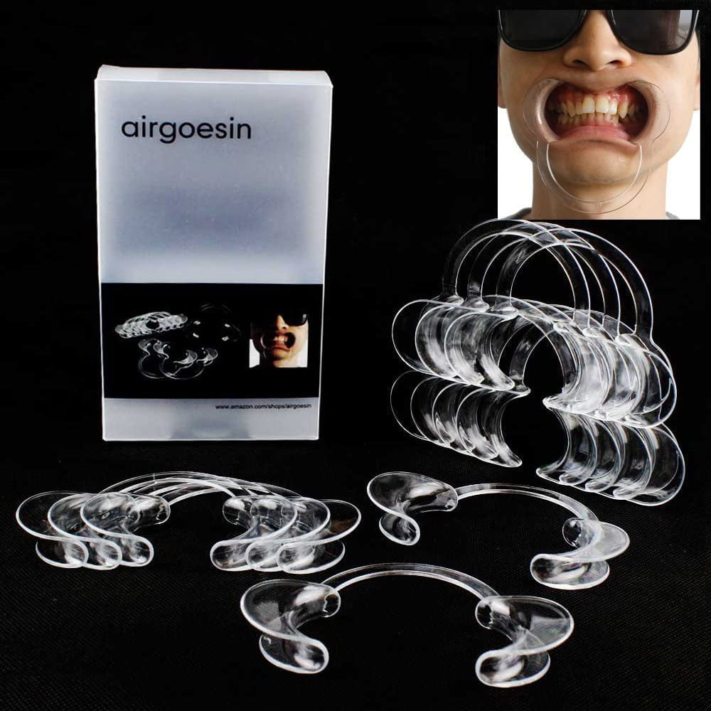 Airgoesin Adult Size 12pcs Mouth Retractors Dental Lip Cheek Retractor ...