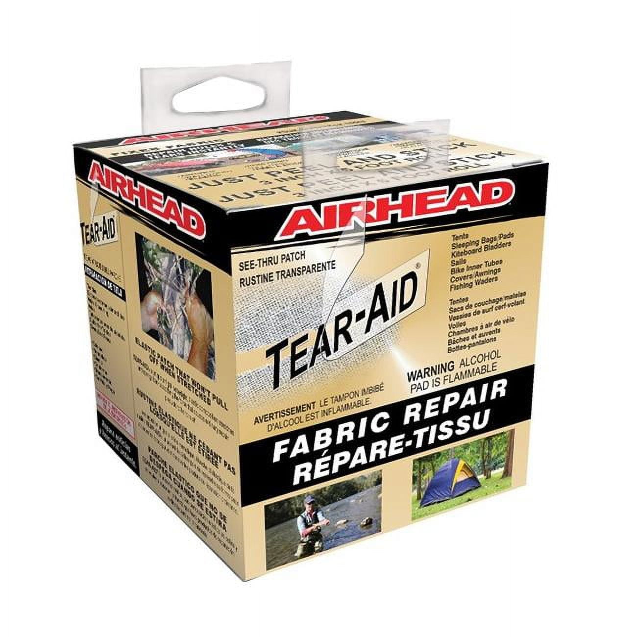 Airhead 3 in. x 5 ft. Roll Tear Aid Repair Kit Type A Fabric Roll ...