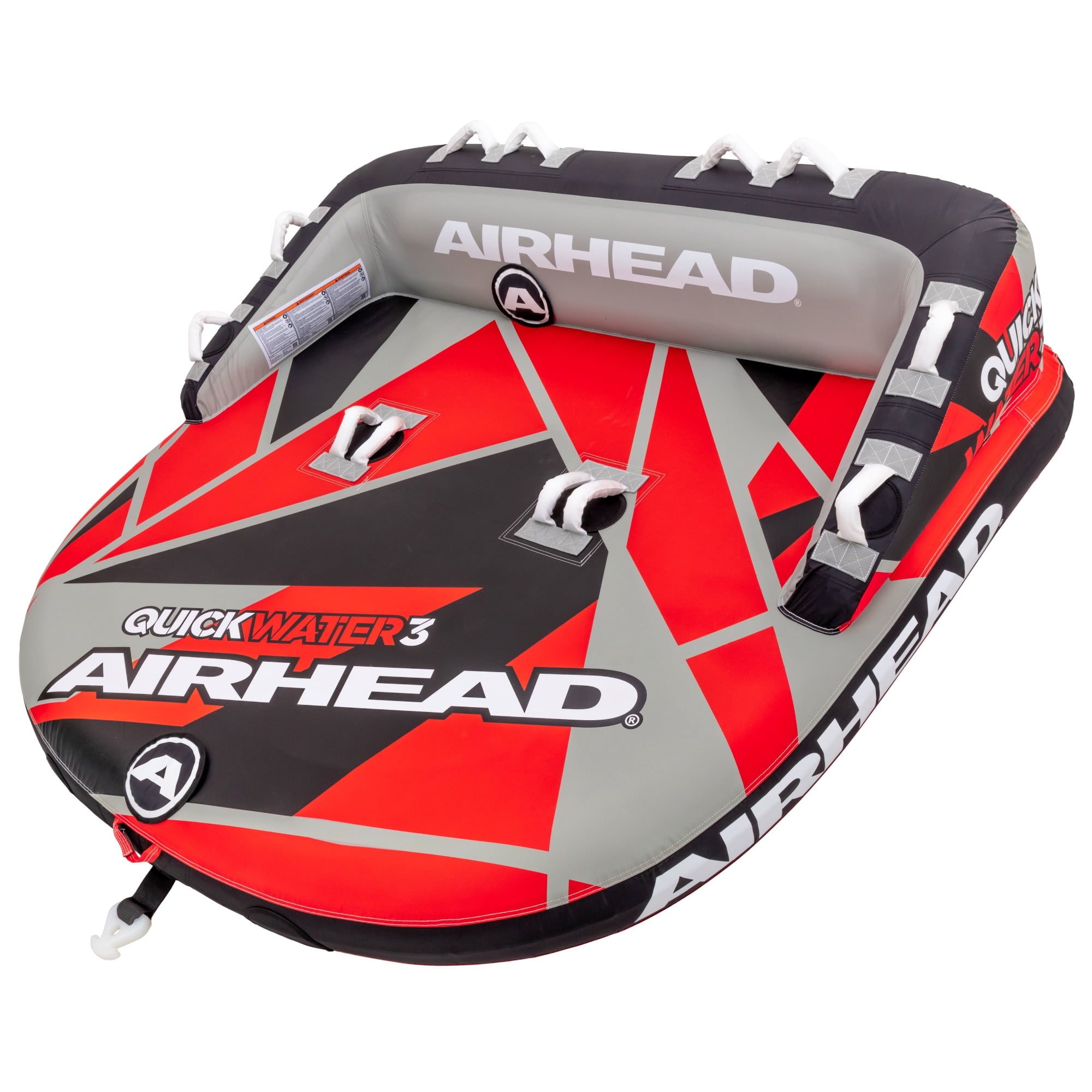 Airhead AHT50188RBK QUICK WATER 3-Rider Towable Tube - Red/Black ...