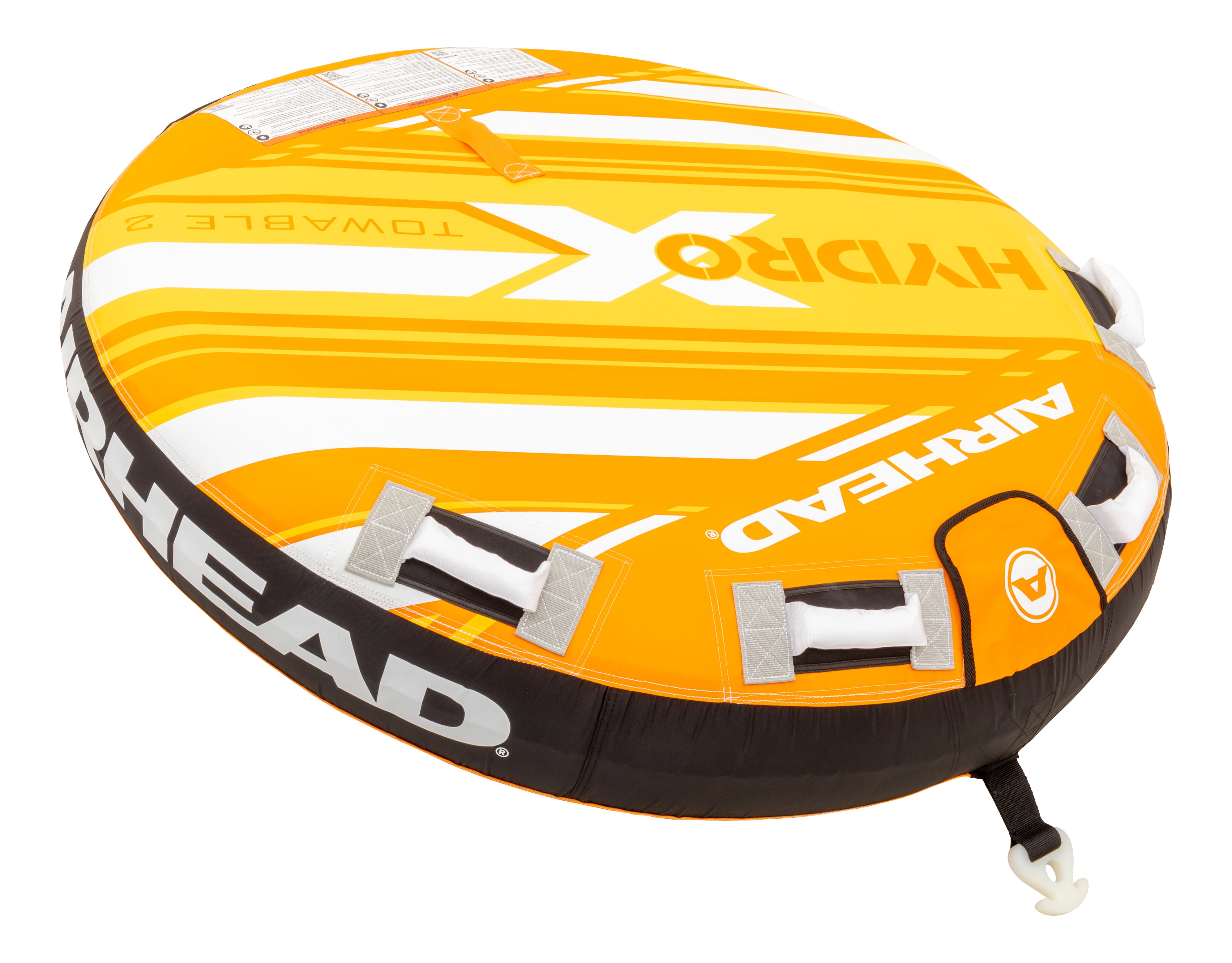 Brandclub - Airhead Hydro-X 2 Person Towable Tube for Boating, Orange
