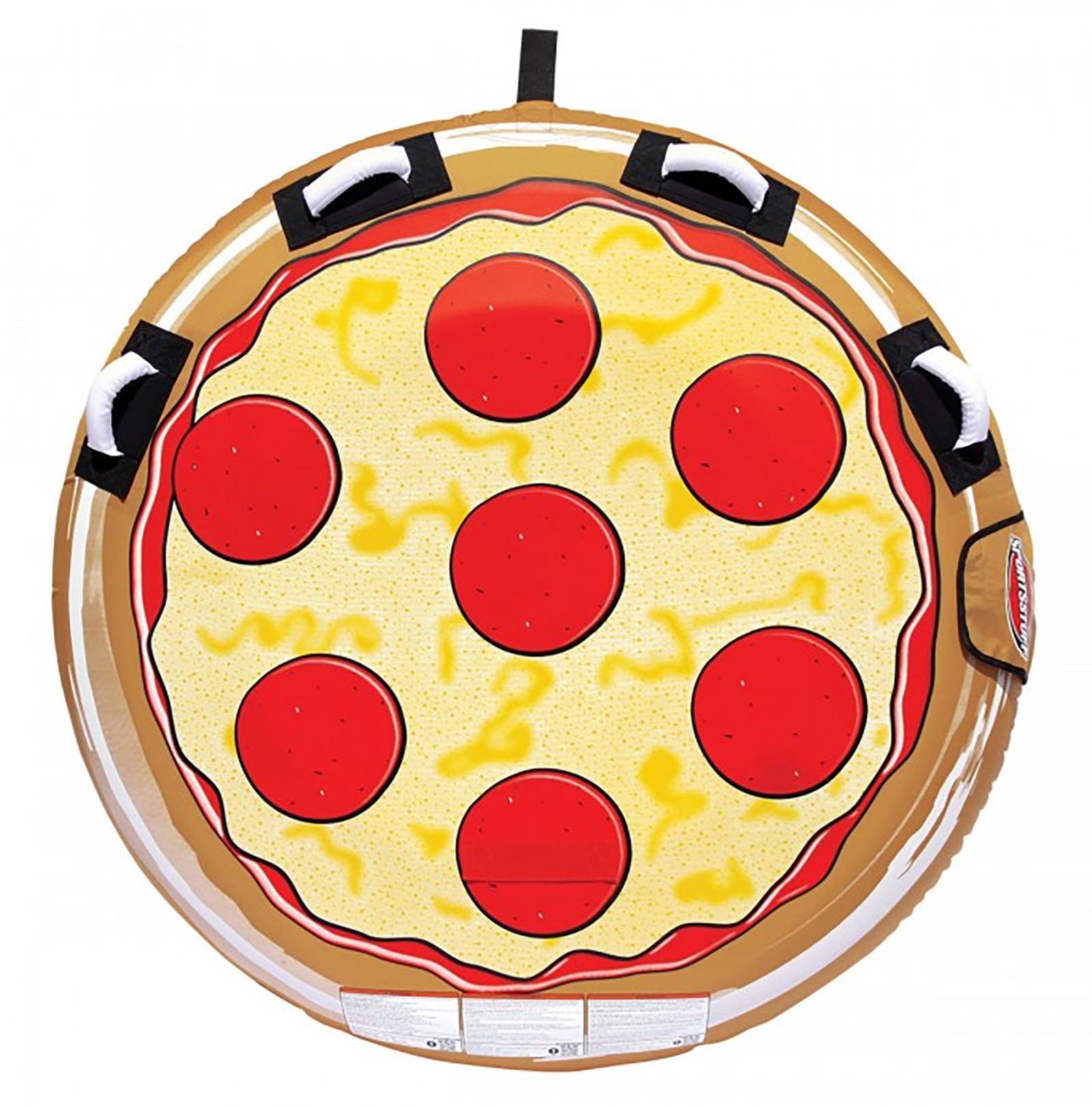 Airhead Pizza Inflatable Towable Lake Water Nylon 1 Person Tube Float ...