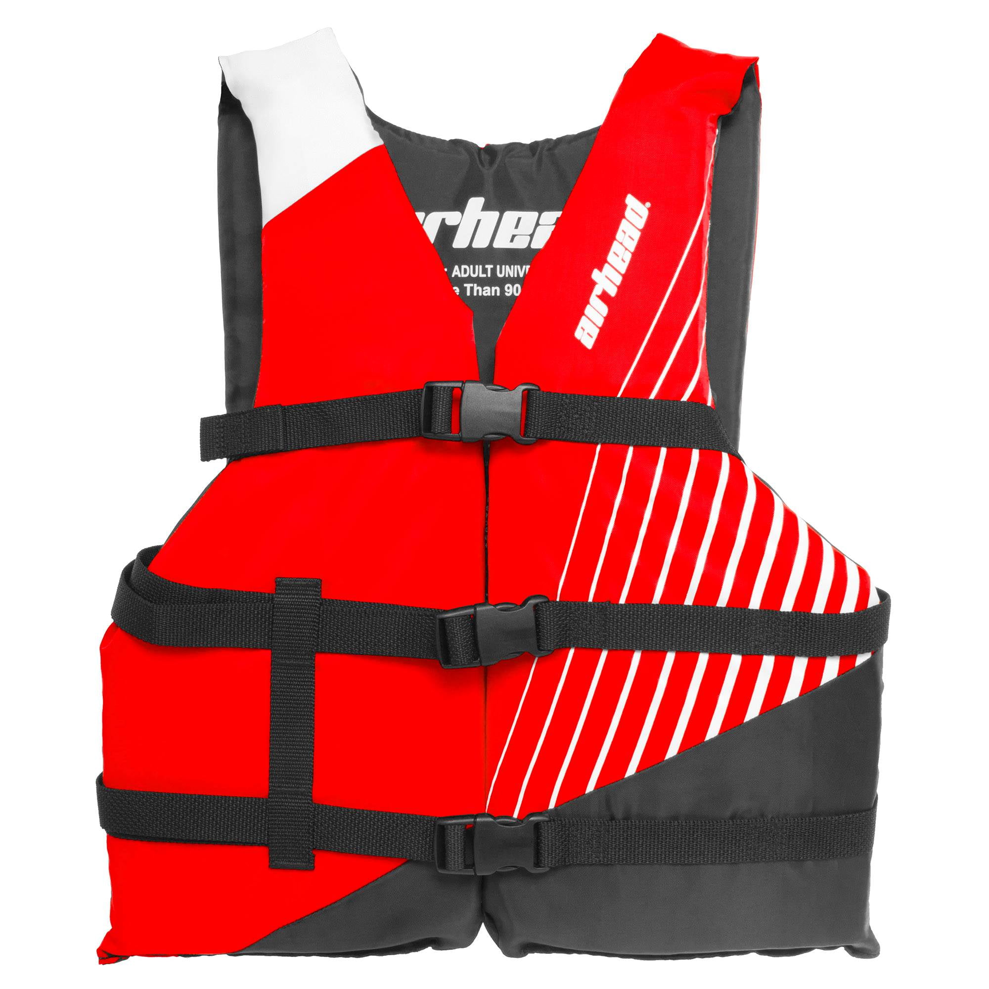 Airhead Ramp Adult Universal Oversize Open Sided Boating Red Life Vest ...