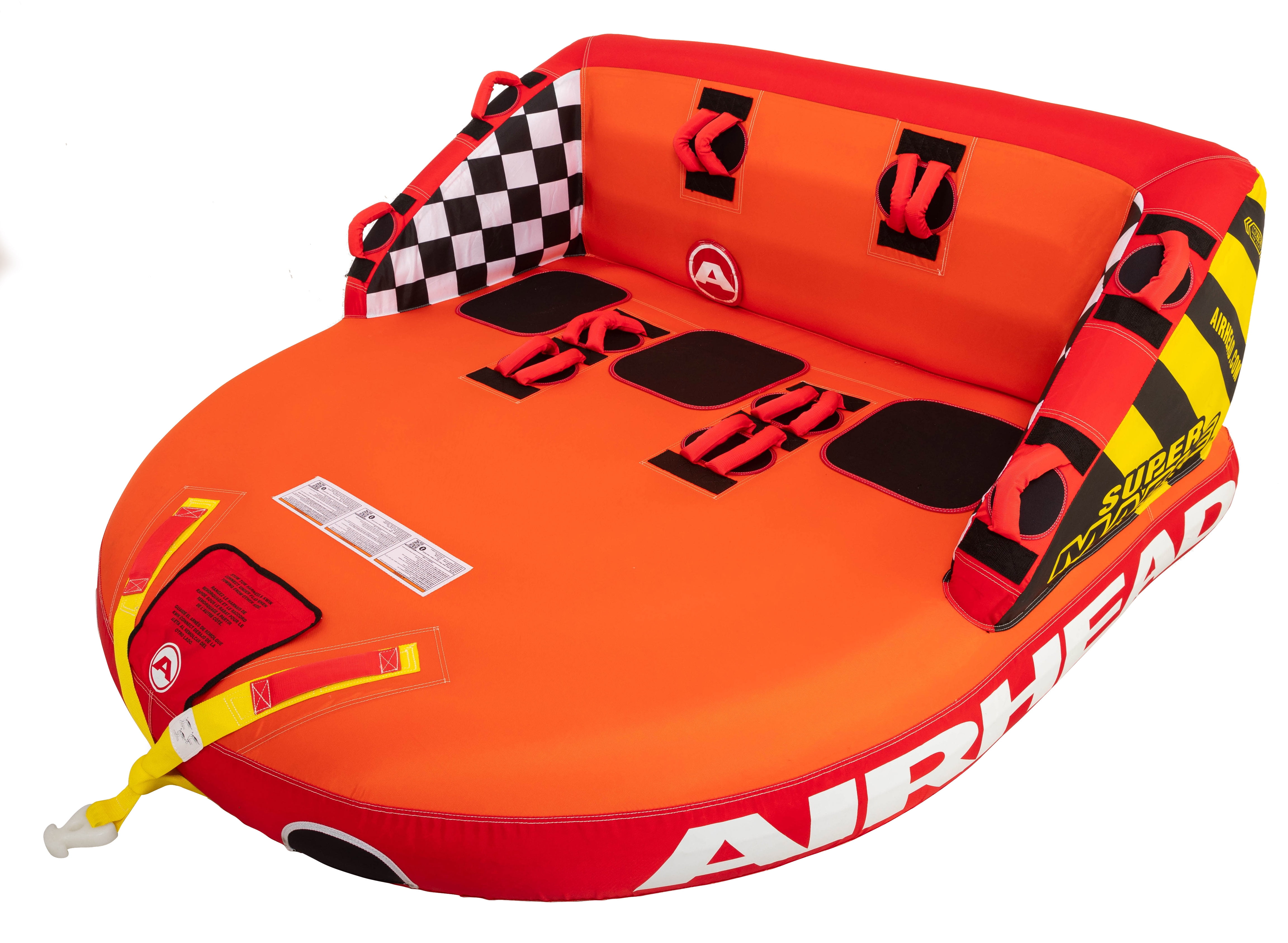 Airhead, Towable Tube, Super Mable, Fits 3 People, Dual Tow Points ...