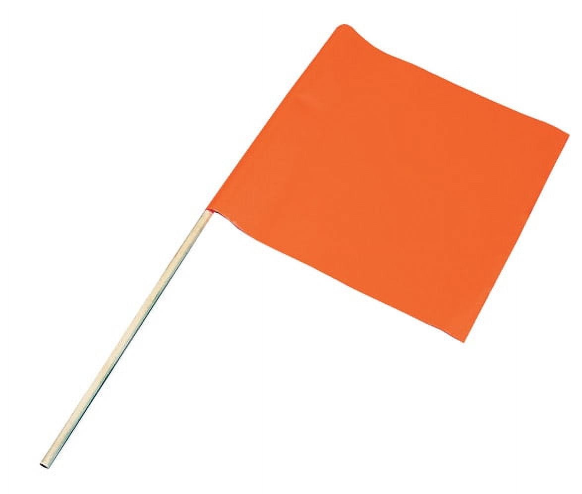 Airhead Bright Orange Vinyl Water Ski Flag, 24 inch Pole, 12 in. x 15 ...
