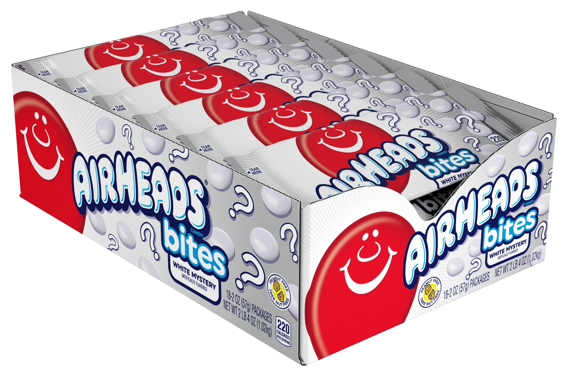 Airheads Bites Candy Pack, White Mystery, 2oz, Pack of 18 - Walmart.com