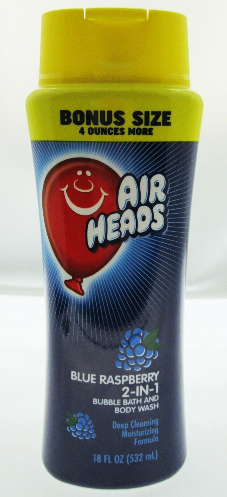 Airheads Blue Raspberry 2-in-1 Bubble Bath & Moisturizing Body Wash 18 ...