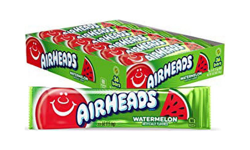 Airheads Candy, Easter, Individually Wrapped Full Size Bars, Watermelon ...