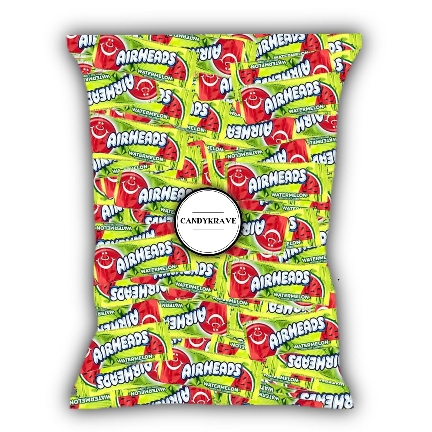Airheads Candy Mini Bars, Watermelon Flavor, 80 Pieces Bulk Bag ...