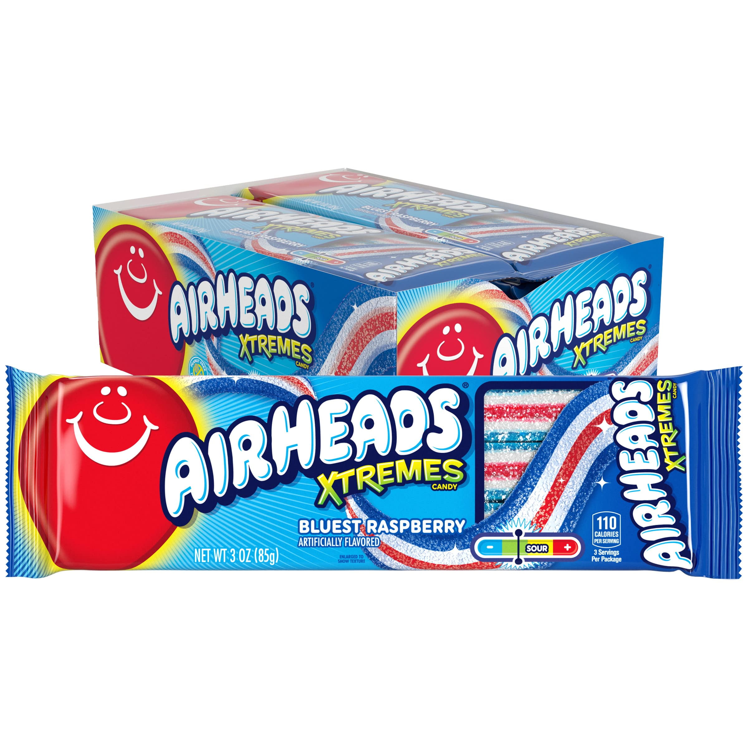 Airheads Candy, Xtremes Belts, ESF27 Bluest Raspberry Flavor, Sweetly ...