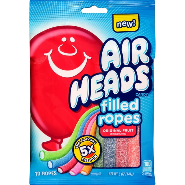 Airheads Sour Fruit Mixed Variety Filled Ropes, 5 oz Bag - Walmart.com