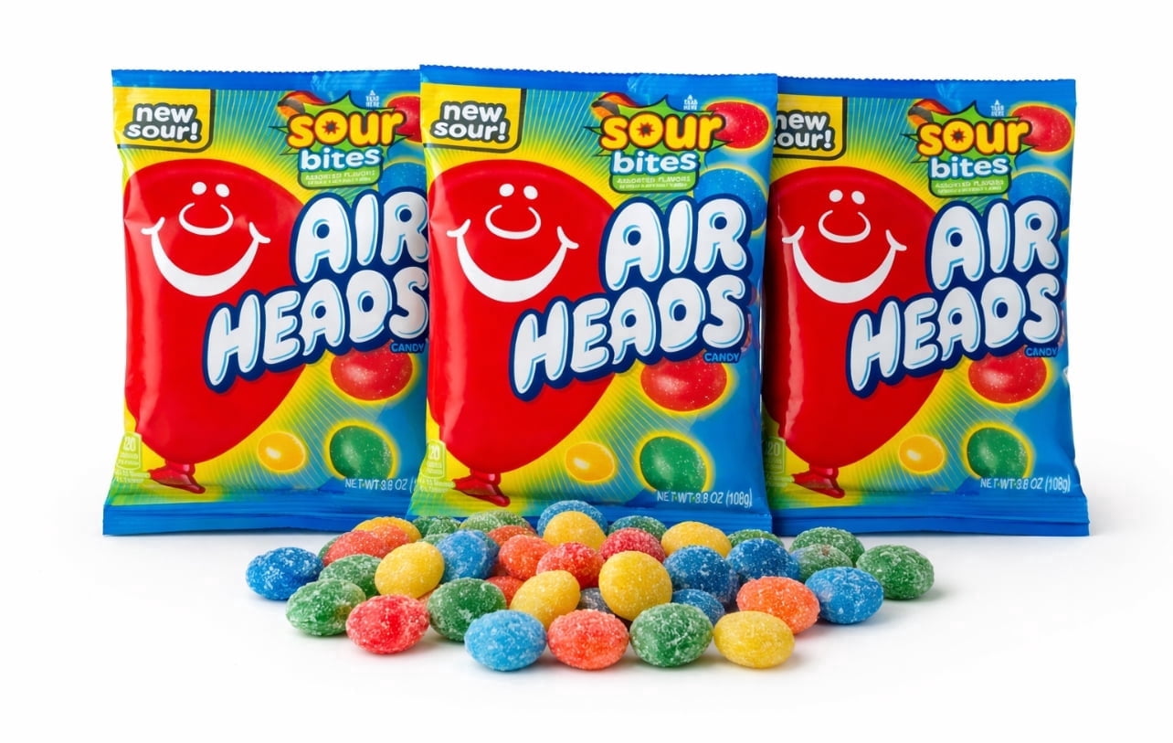 Airheads Fruit Flavored Sour Bites Candy 3 ( 3.8 OZ ) Bags - Walmart.com