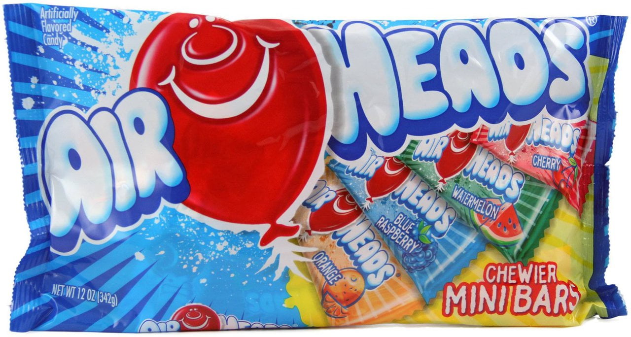 Airheads Mini Bar Assorted Flavors, 12 oz - Case of 12 - Walmart.com