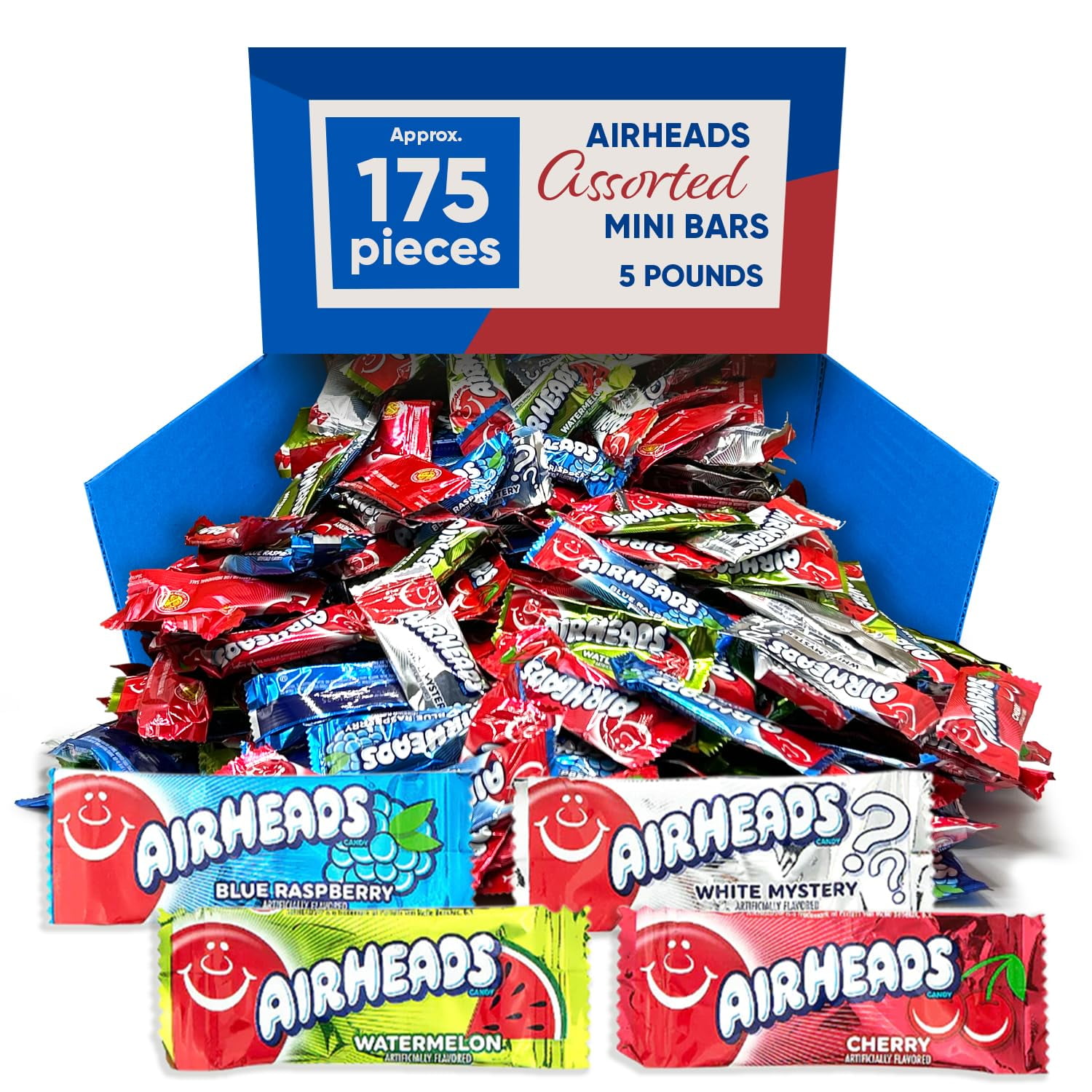 Airheads Mini Bars 5 Pounds HYZ01 Approx 175 With Family & Friends ...