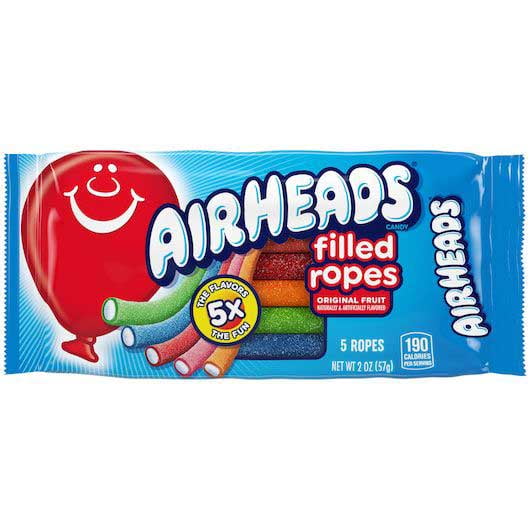 Airheads Original Fruit Filled Ropes Candy, 2 Ounce -- 144 per case ...
